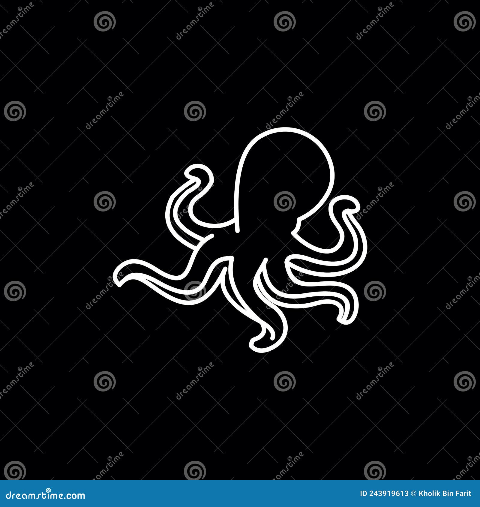 Abstract Octopus Seamless Texture Vector Illustration | CartoonDealer ...