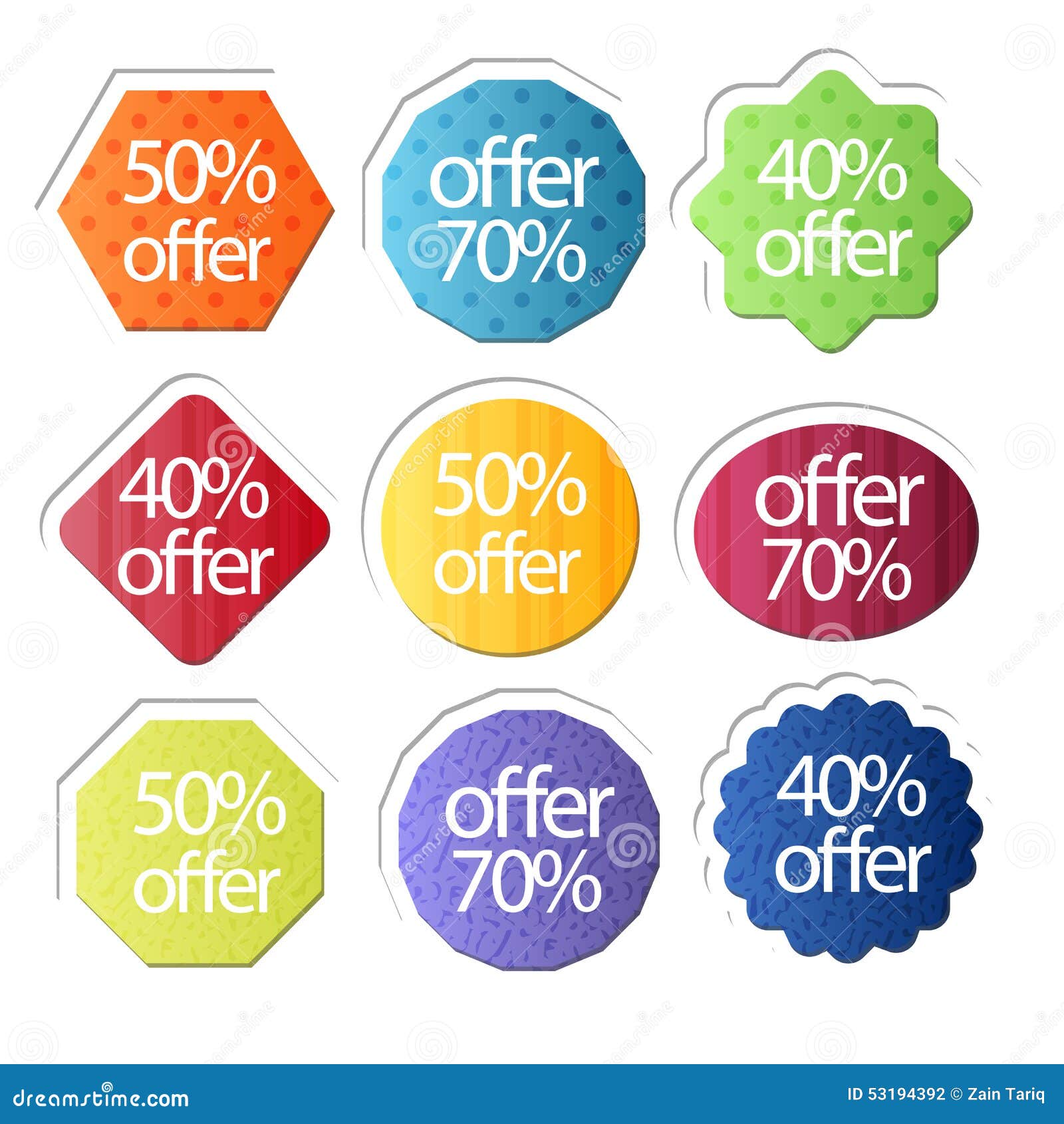 Abstract Offer Banner or Header Set Stock Vector - Illustration of ...