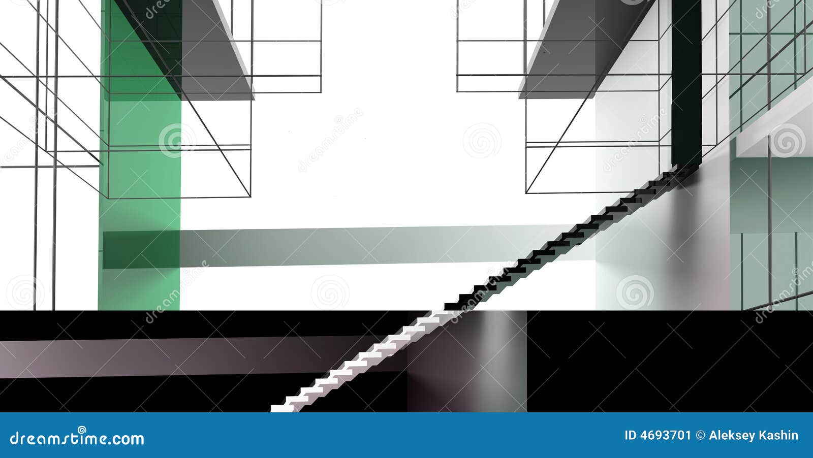 Abstract office interior stock illustration. Illustration of ...