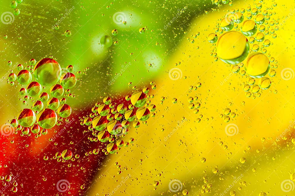 Abstract Oil Droplets stock image. Image of texture, surface - 31378251