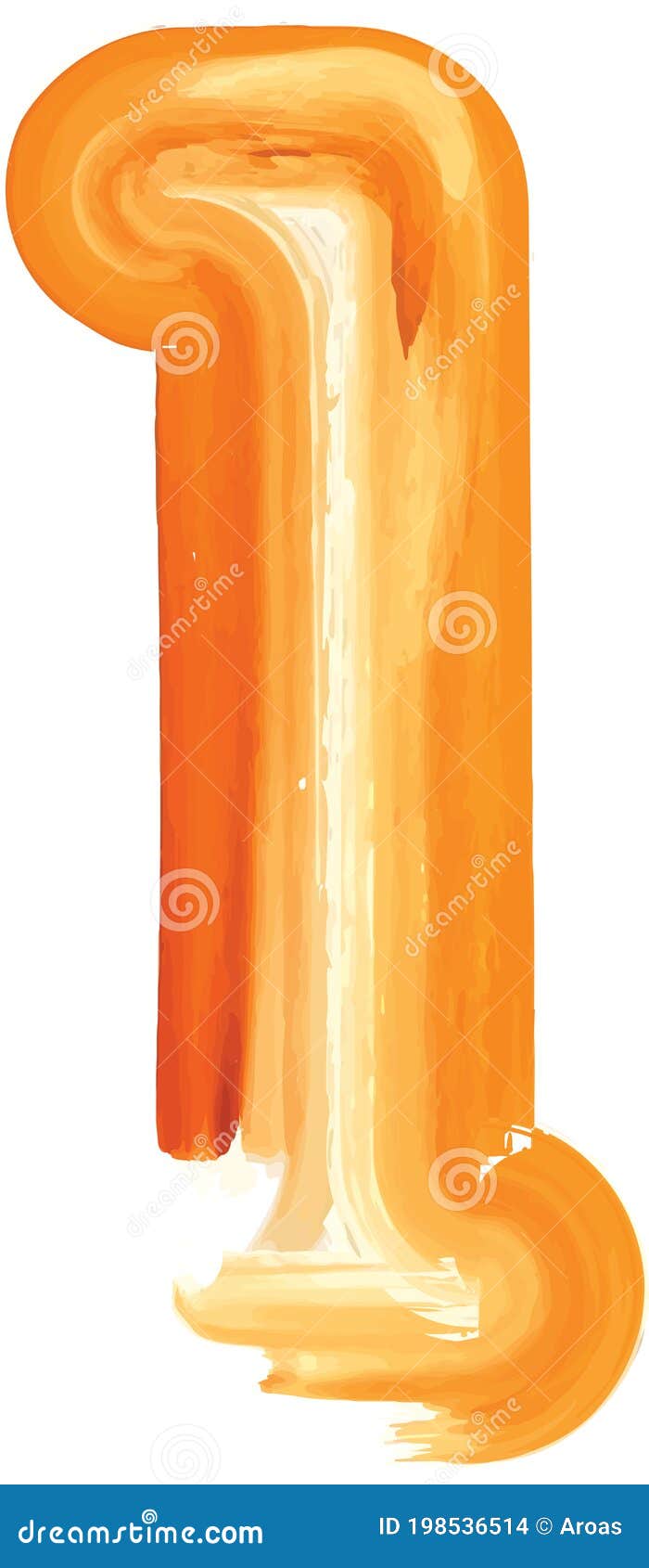 Abstract Oil Paint Letter L Stock Vector - Illustration of font ...