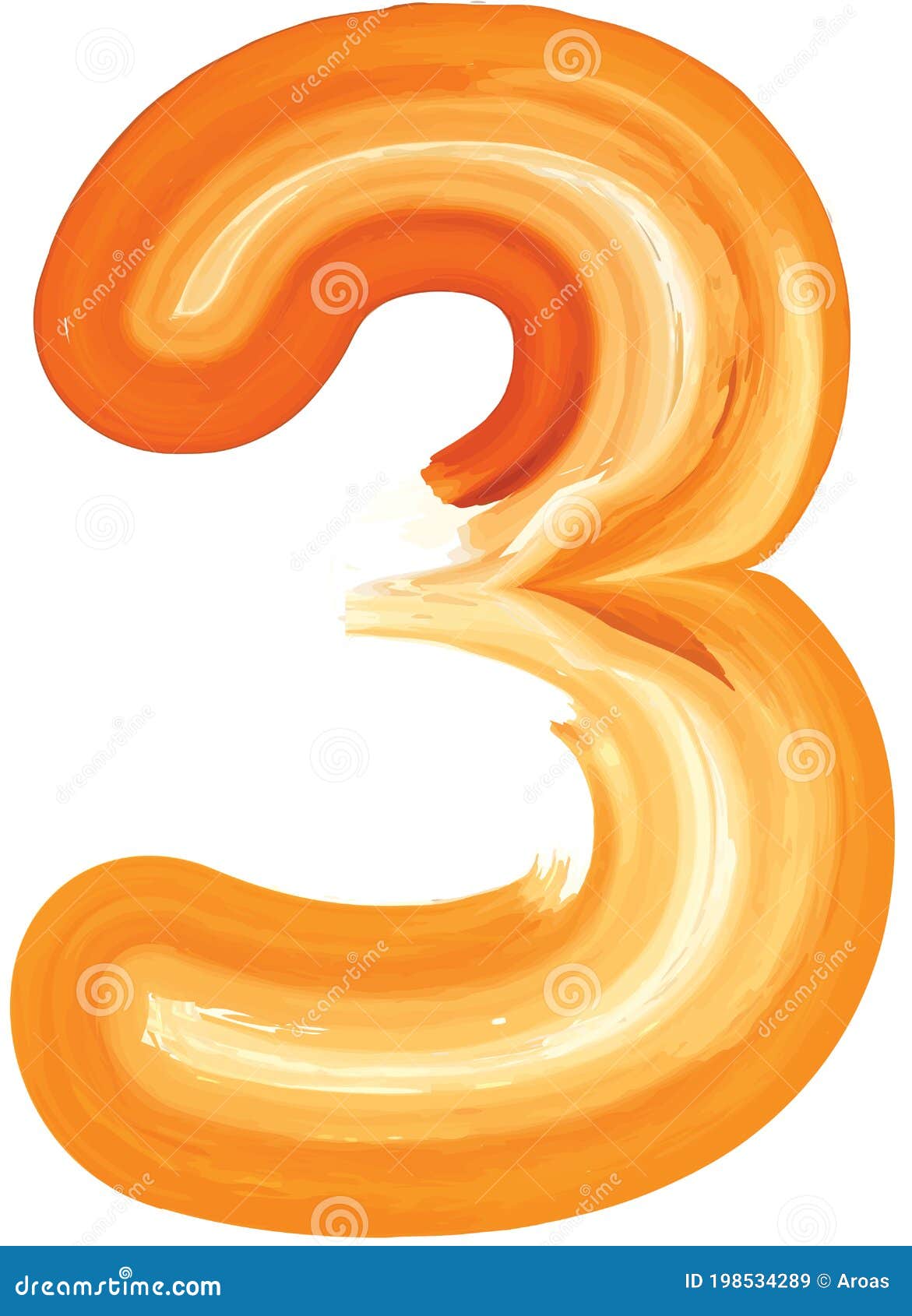 Abstract Oil Paint Number 3 Stock Vector - Illustration of shape ...