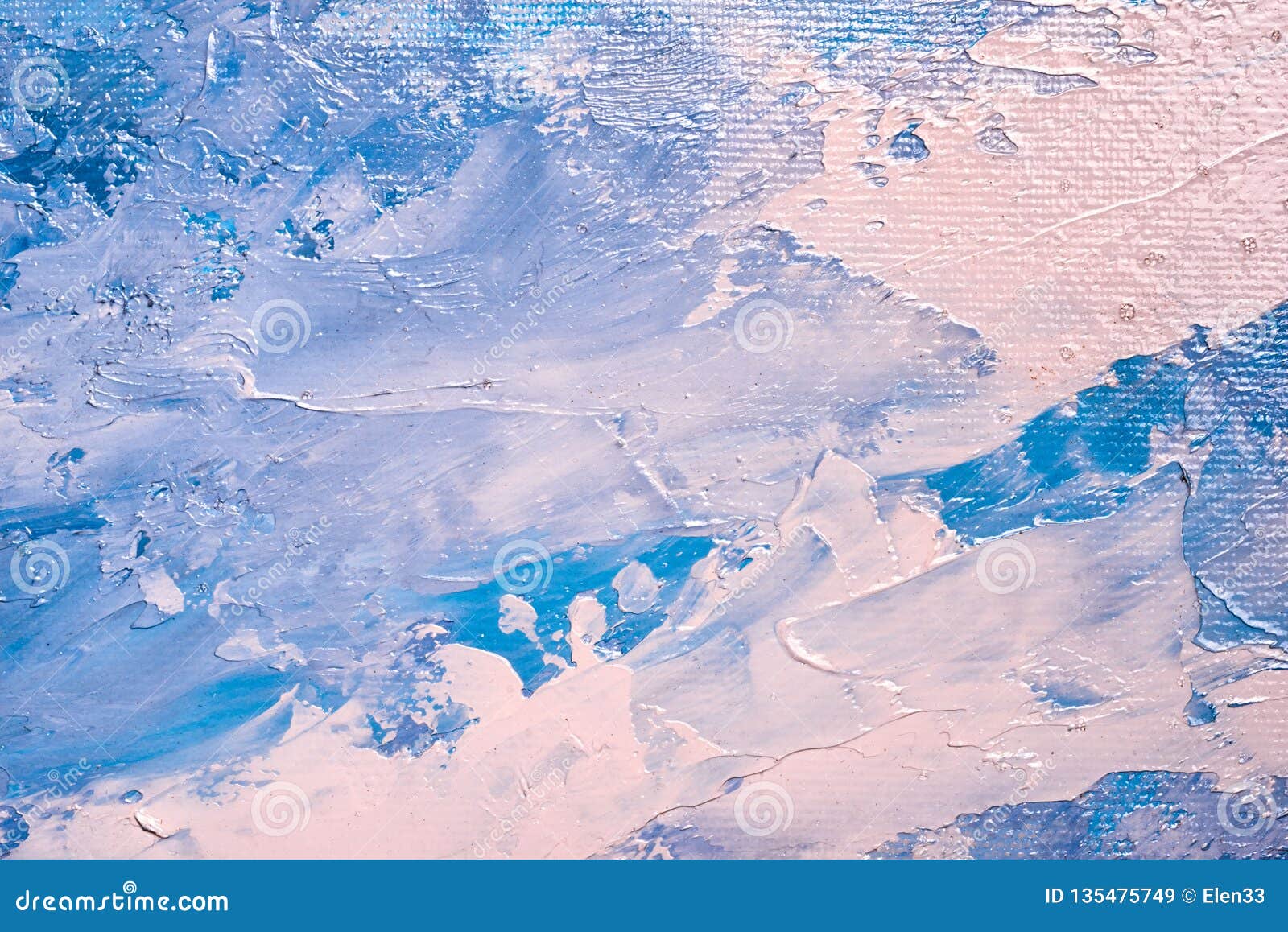 Abstract Oil Paint Sky and Clouds Stock Image - Image of grunge, blue ...