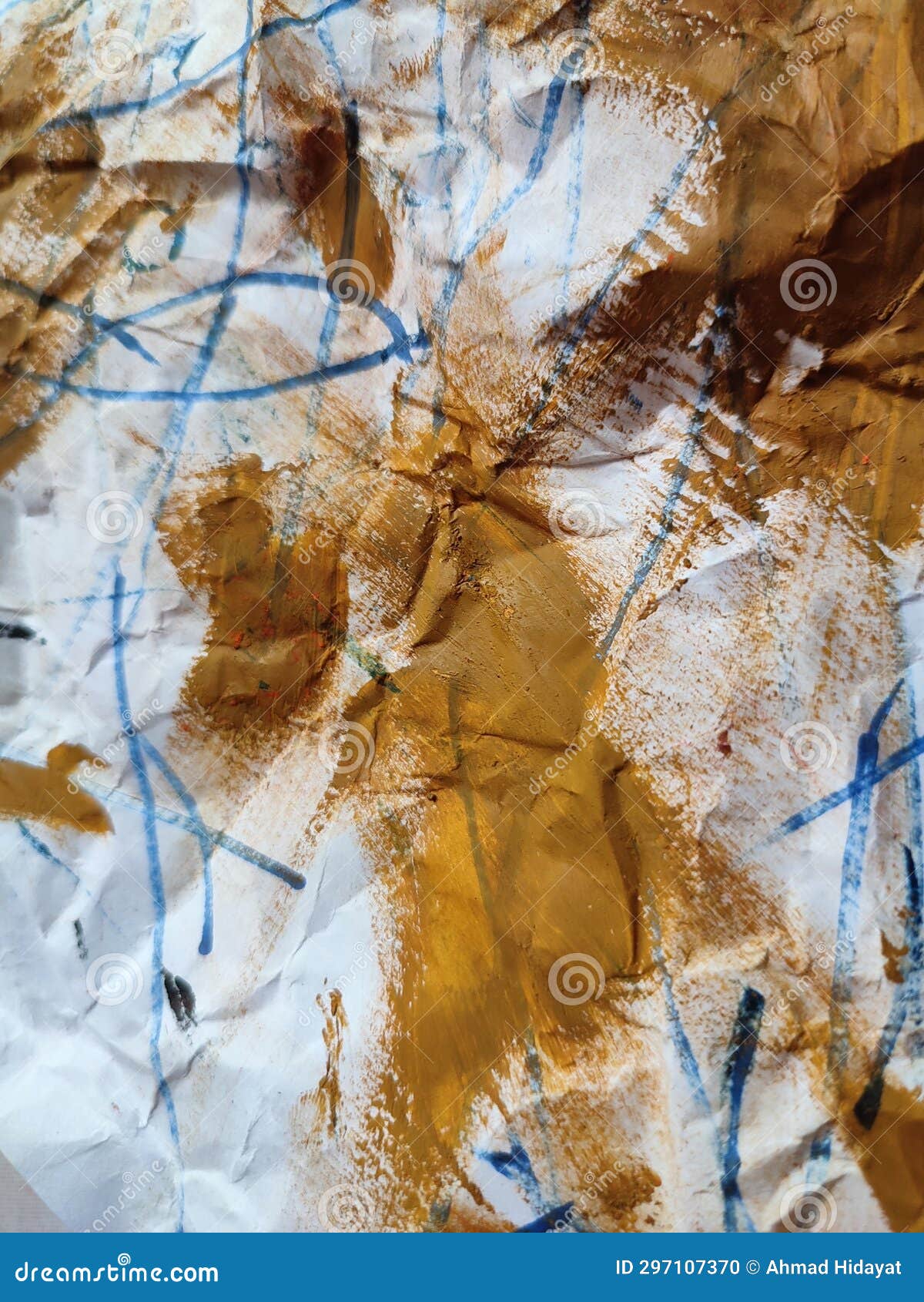 Abstract Oil Paint Texture on Paper Isolated on White Stock Photo ...