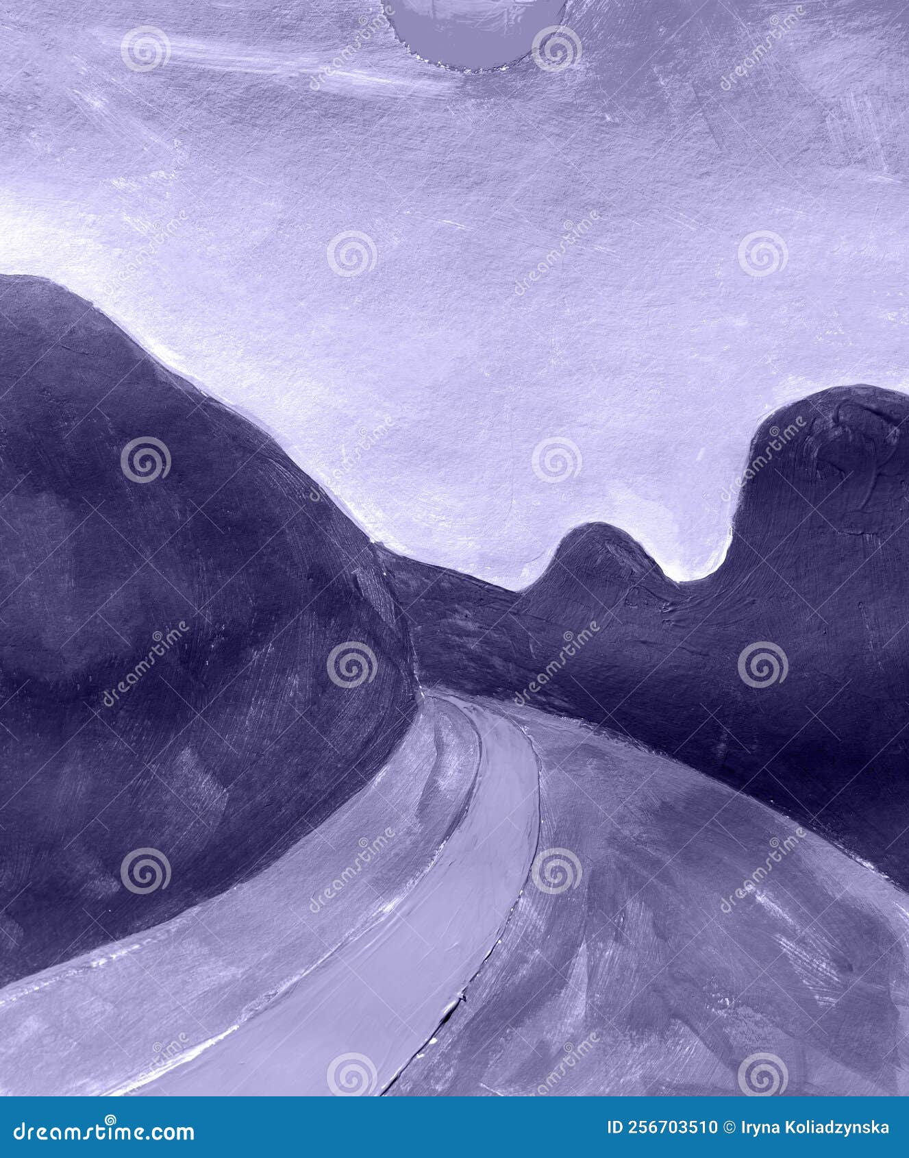 Abstract Oil Texture Background. Draw on Canvas. Abstract Landscape ...