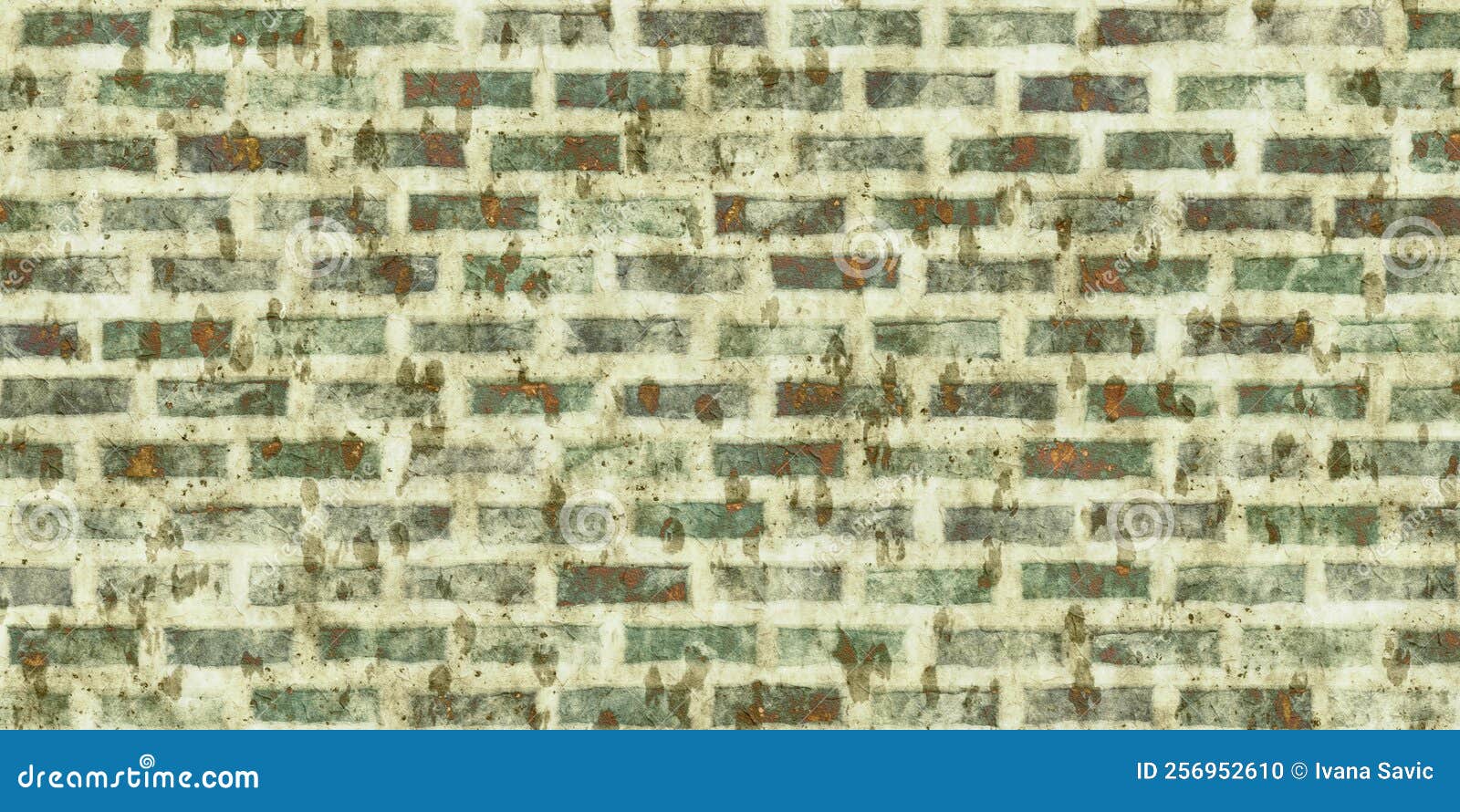 Abstract Old Paper or Parchment with Brick Dirty City Wall Pattern ...