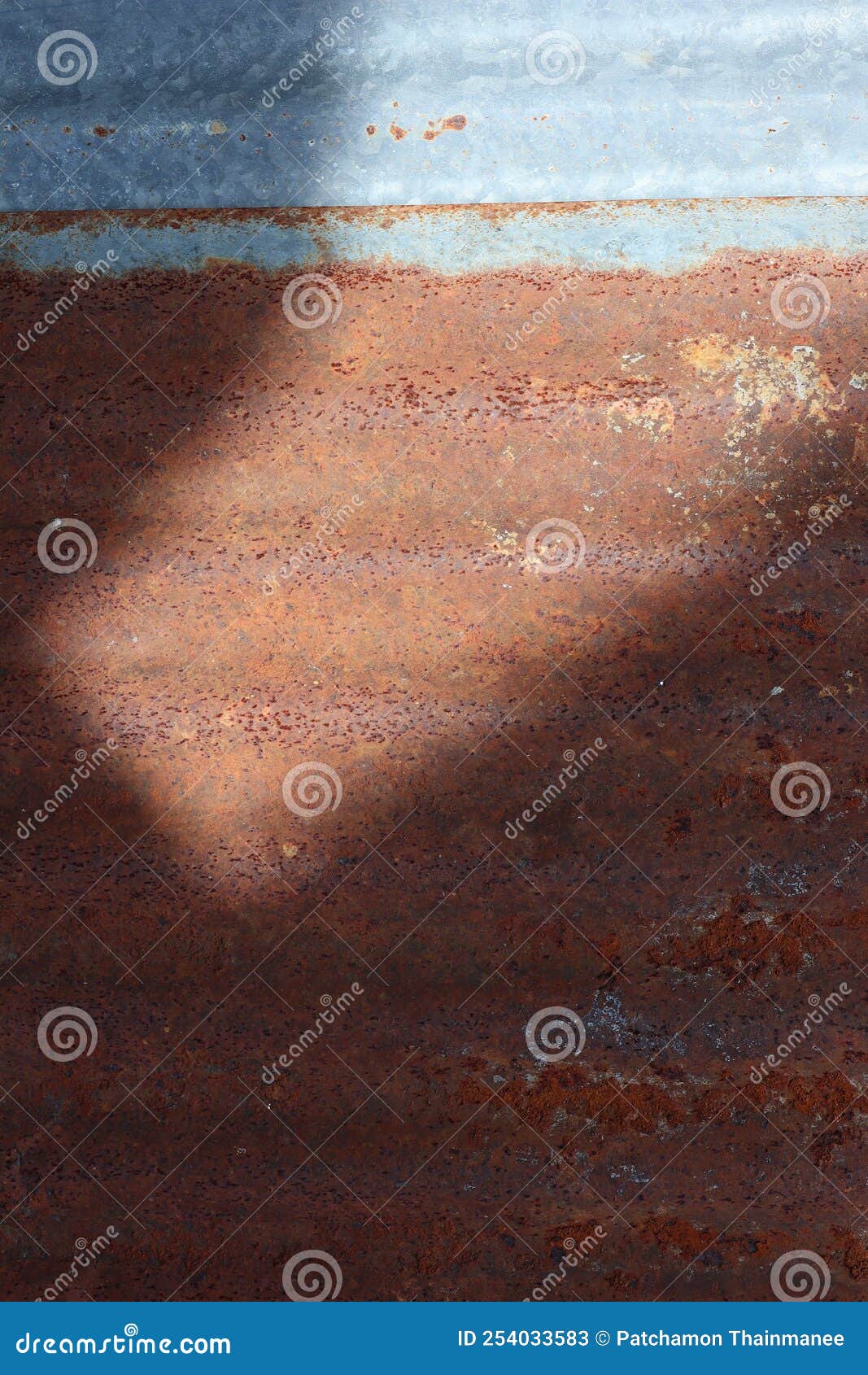 Abstract Old Rusted Zinc Texture Stock Image - Image of brown, iron ...