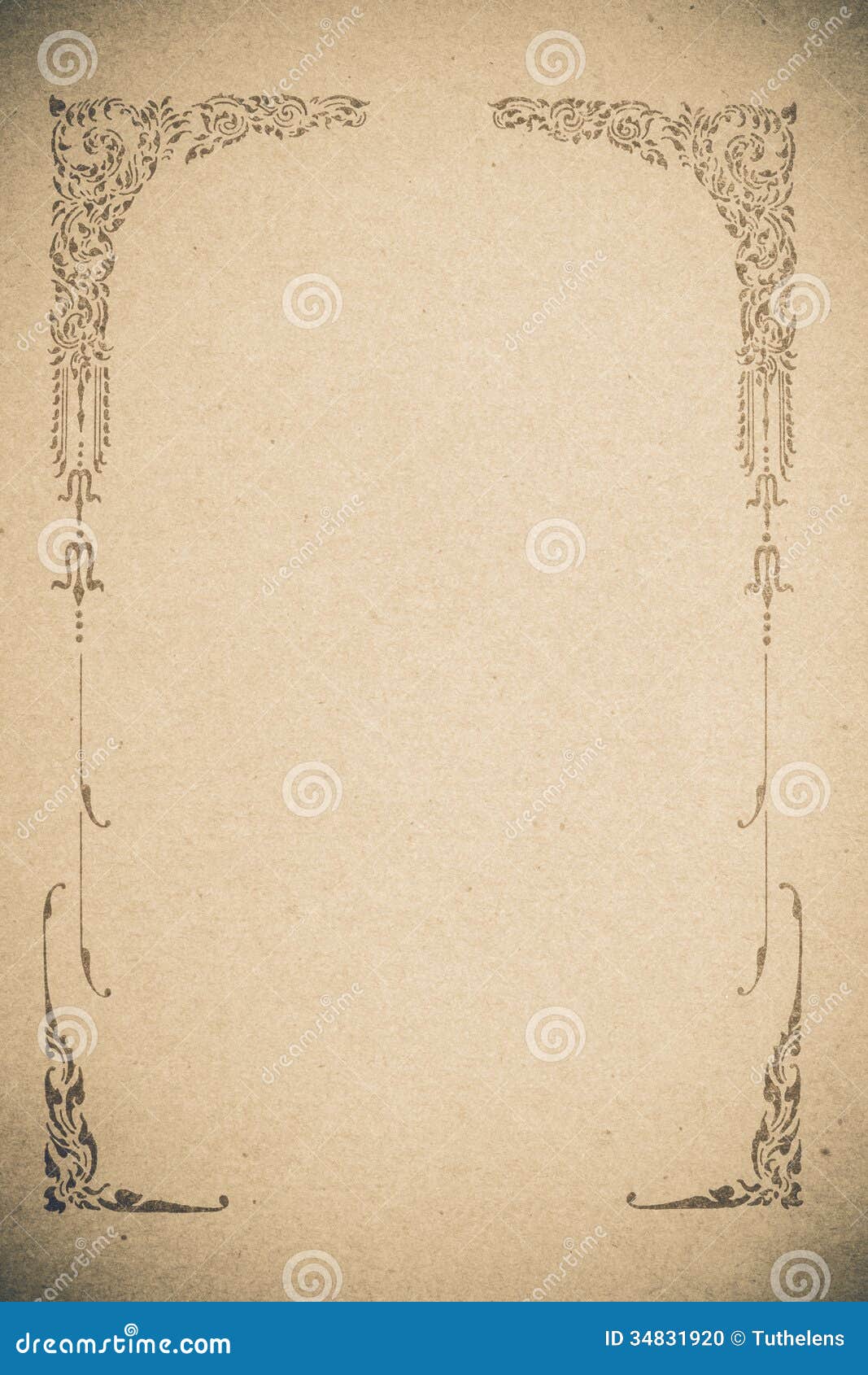 Abstract Old Thai Paper Texture Stock Photo - Image of empty, color ...