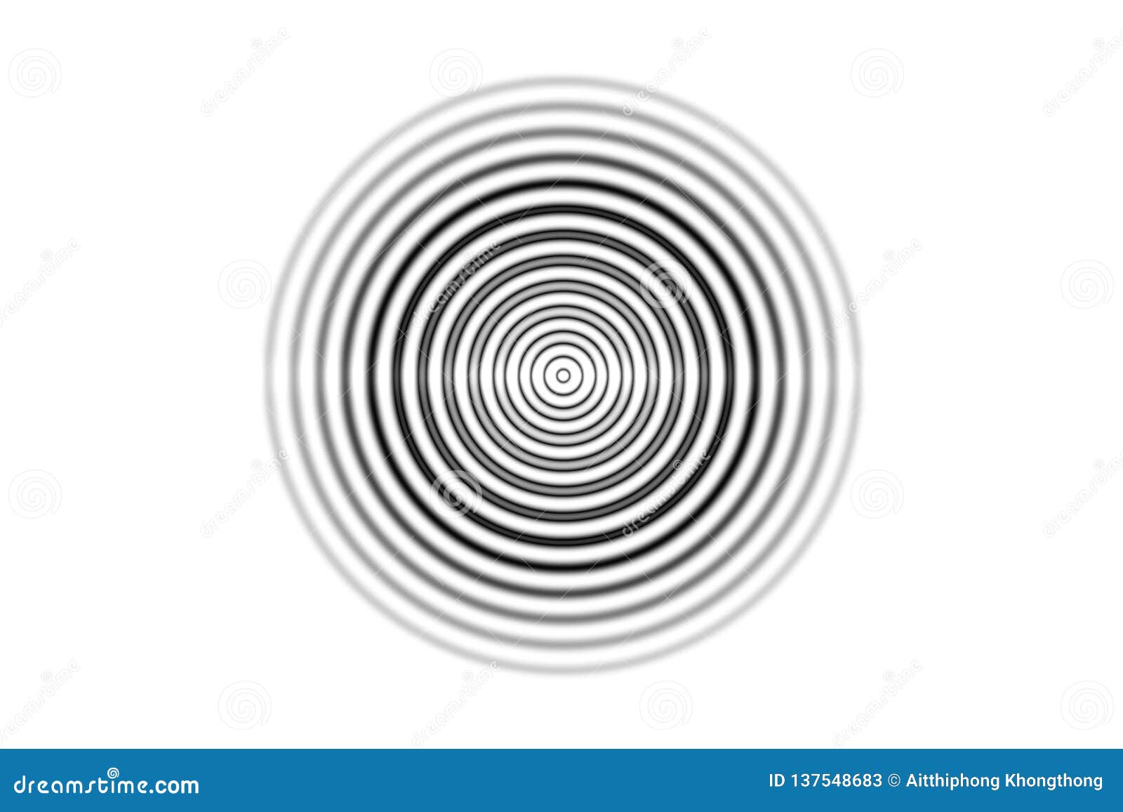 Circle Sound Wave Vector Background. Tunnel Flow Wave Data. Music Hud ...