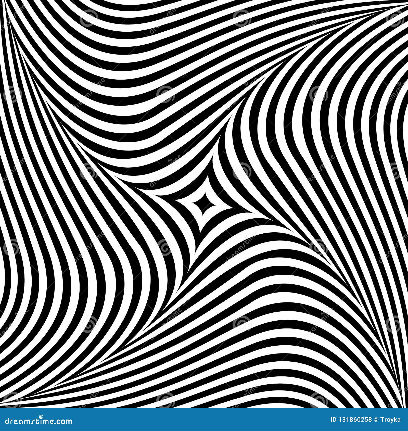 Abstract op art design. stock vector. Illustration of graphic - 131860258