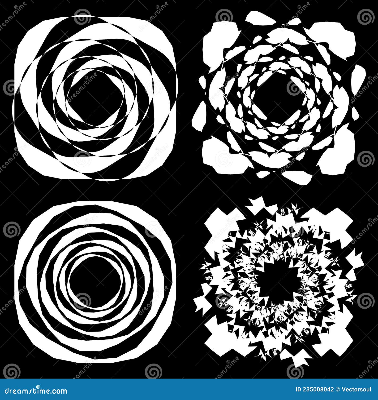 Abstract Op-art Element. Optical, Visual Art, Artistic Element ...
