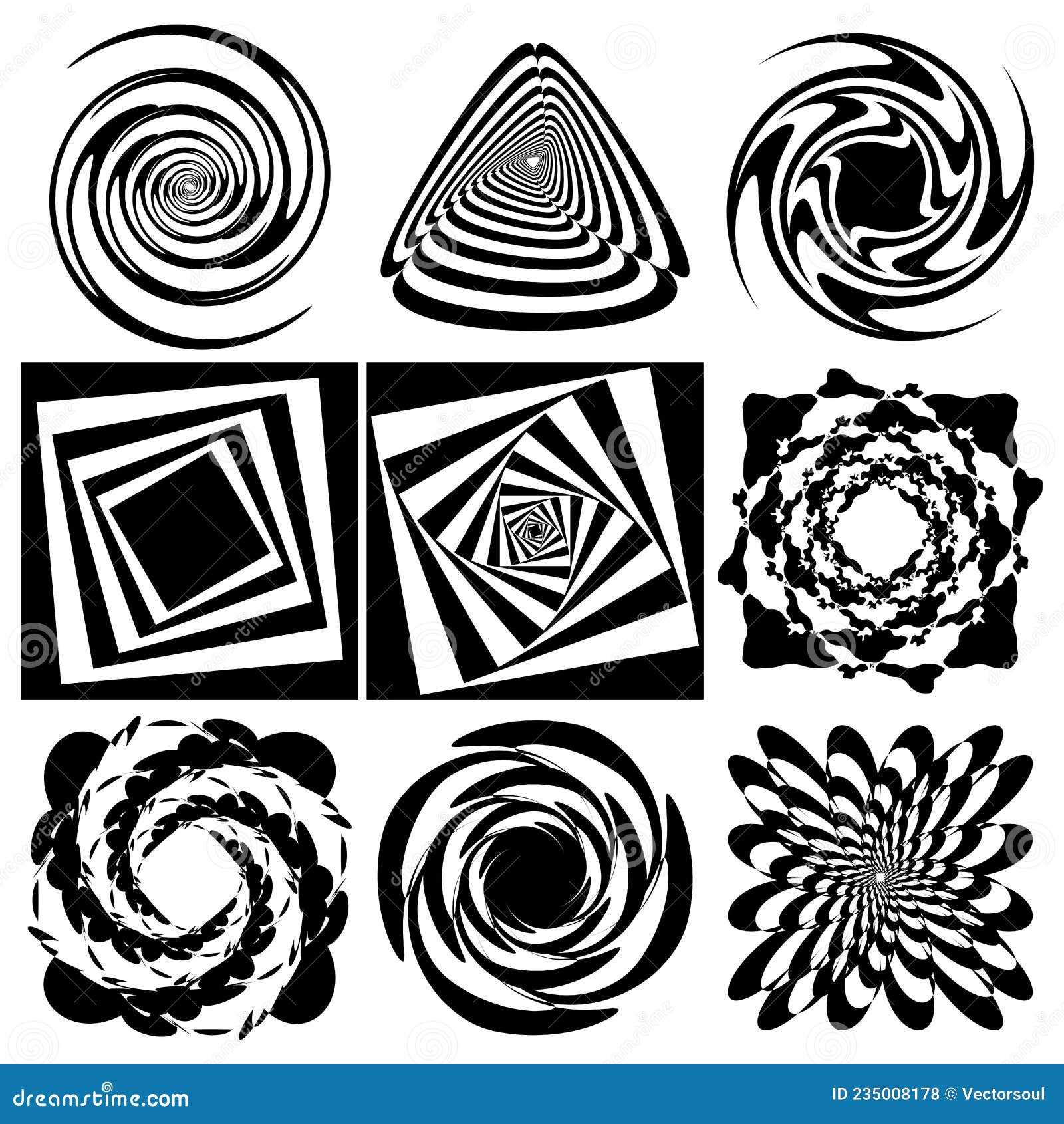 Abstract Op-art Element. Optical, Visual Art, Artistic Element ...