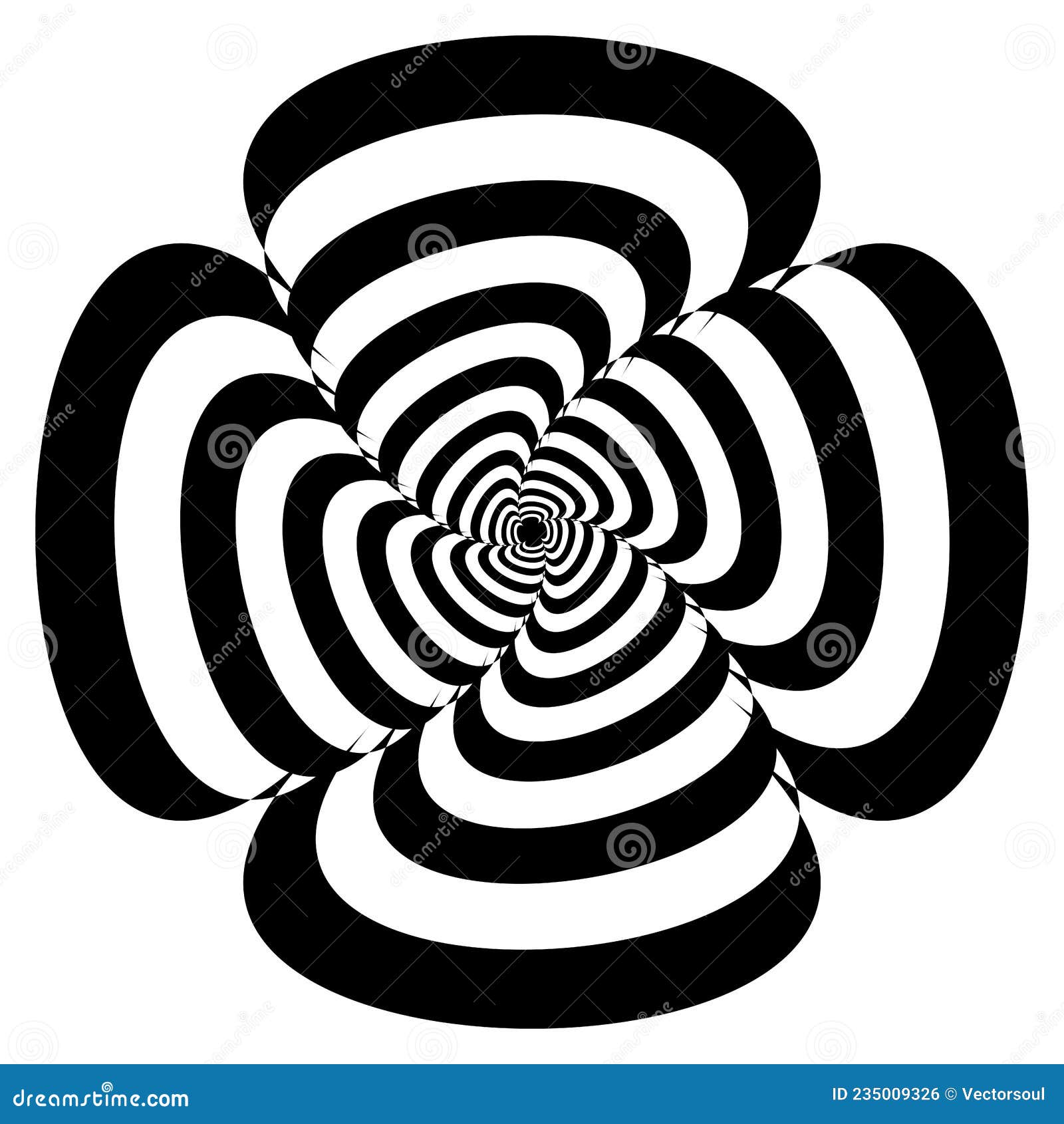 Abstract Op-art Element. Optical, Visual Art, Artistic Element ...