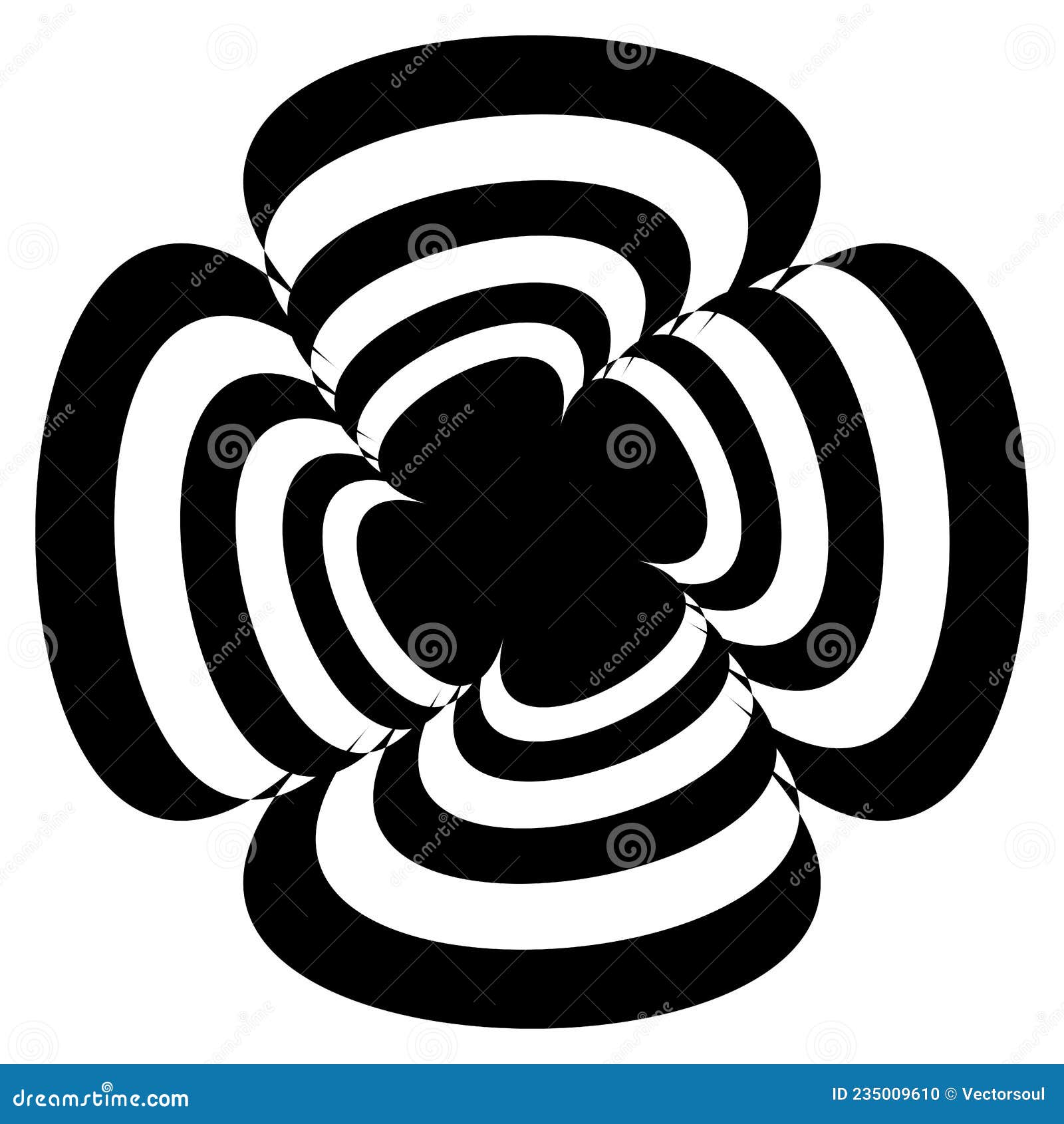 Abstract Op-art Element. Optical, Visual Art, Artistic Element ...