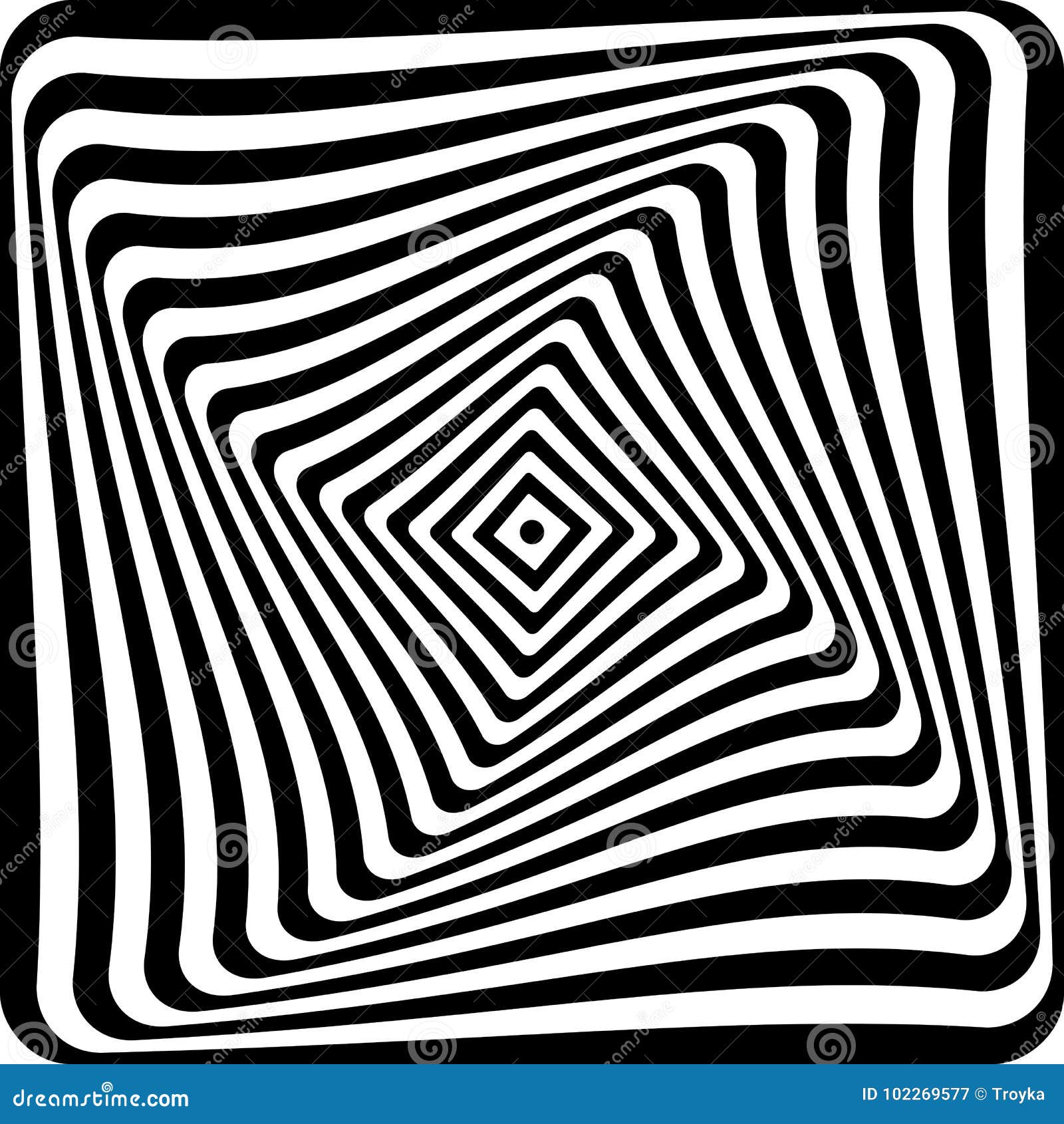 Abstract op art design. stock vector. Illustration of effect - 102269577