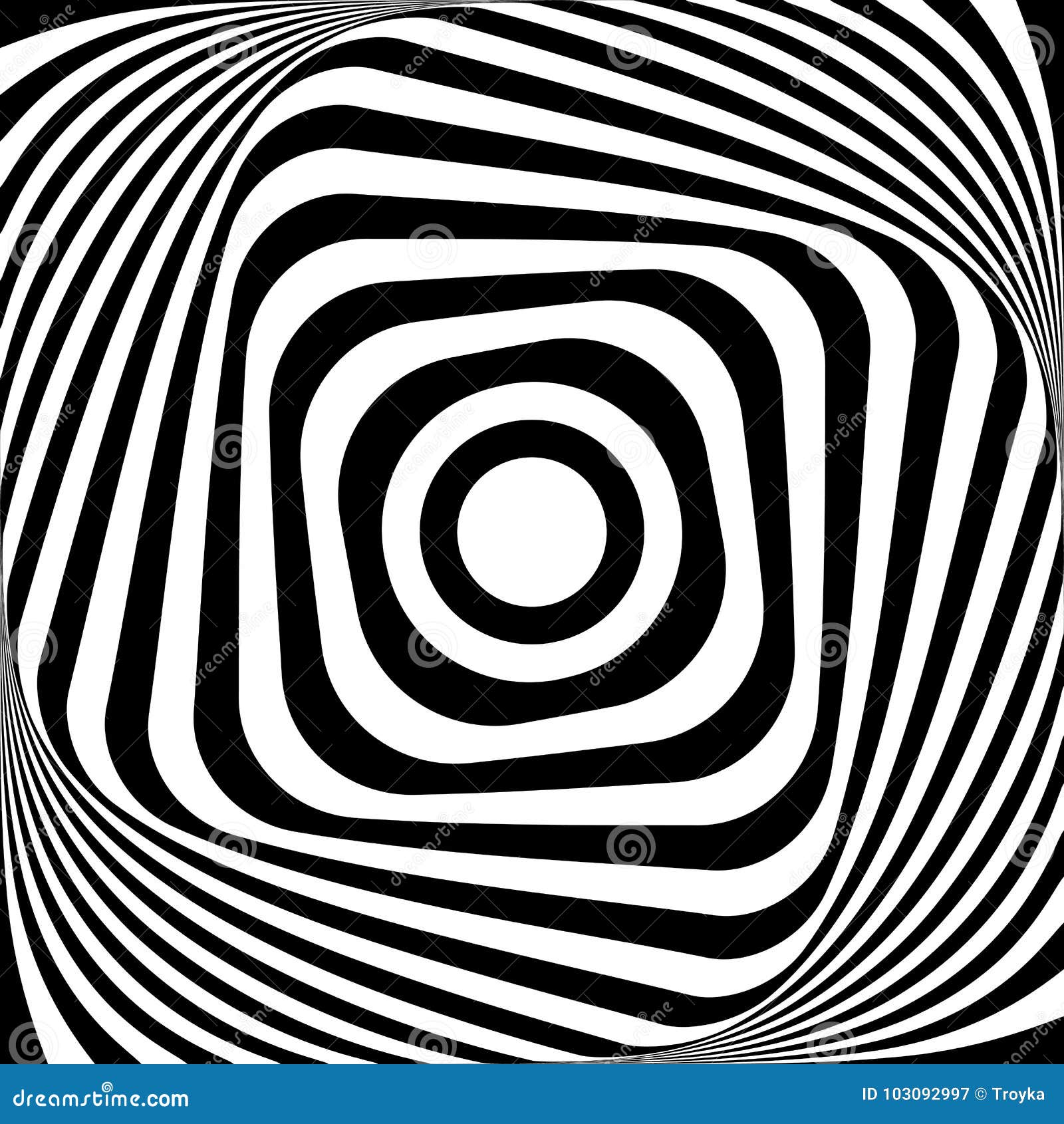 Abstract op art design. stock vector. Illustration of circle - 103092997