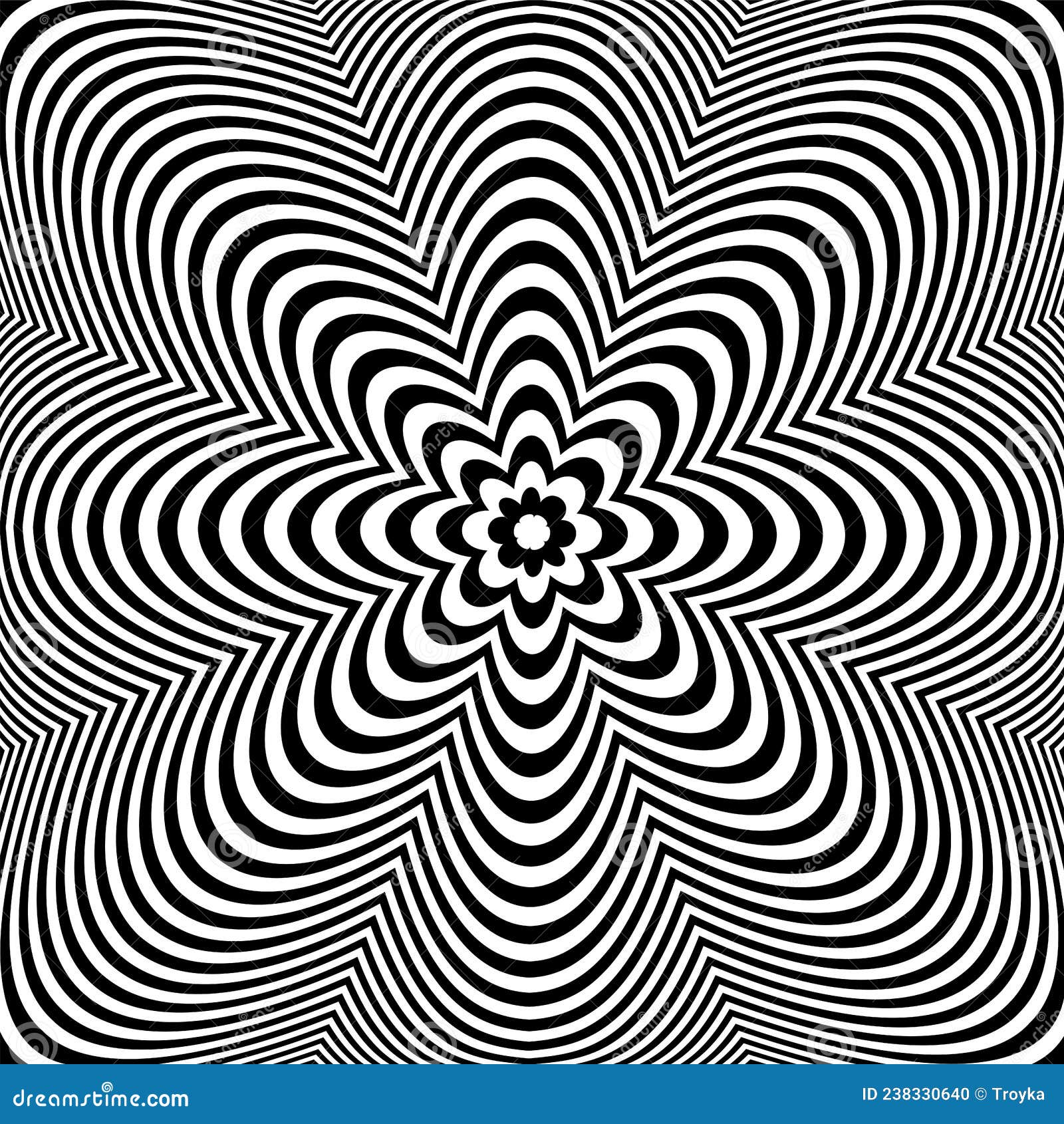Abstract Op Art Lines Pattern with Striped Texture Stock Vector ...