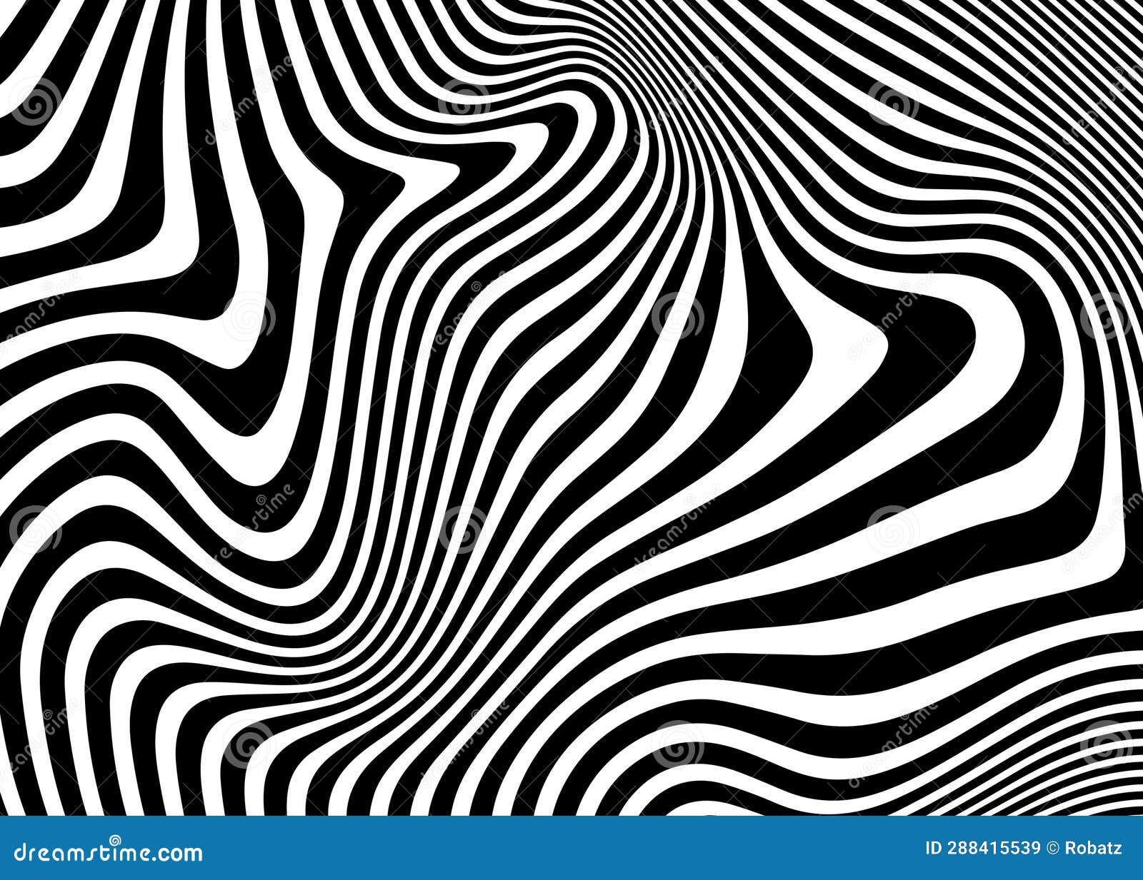 Distorted Lines Psychedelic Seamless Pattern. Retro 70s 90s 00s Style ...
