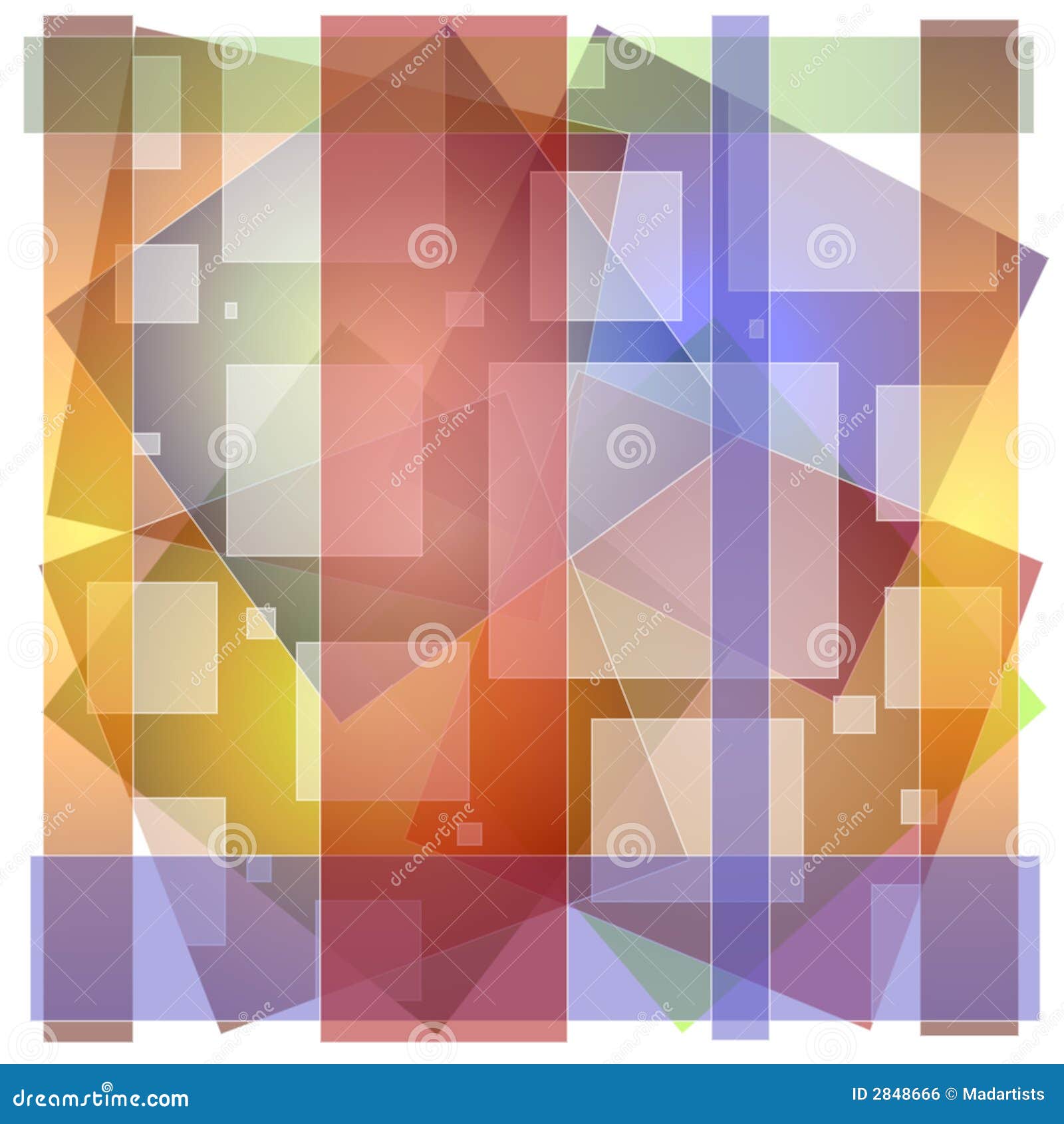 Abstract Opaque Squares Colors Picture. Image: 2848666