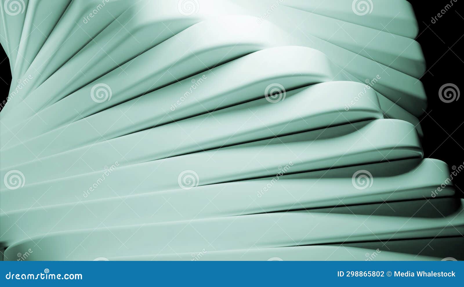 Abstract Optical Illusion Of Spinning Tower Of Narrow Tiles. Design ...