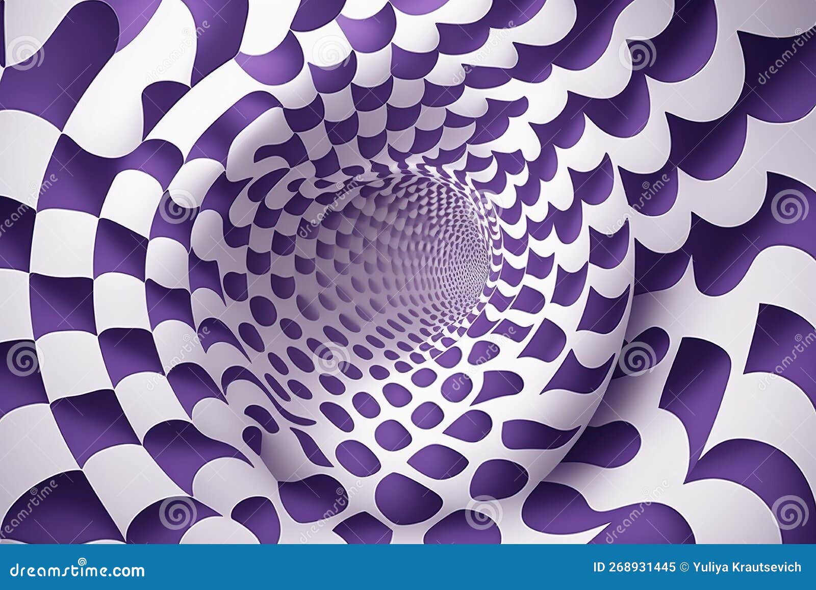 Abstract Optical Illusion Tunnel Background. AI Generated Stock ...