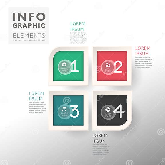 Abstract Option Infographics Stock Vector - Illustration of modern ...