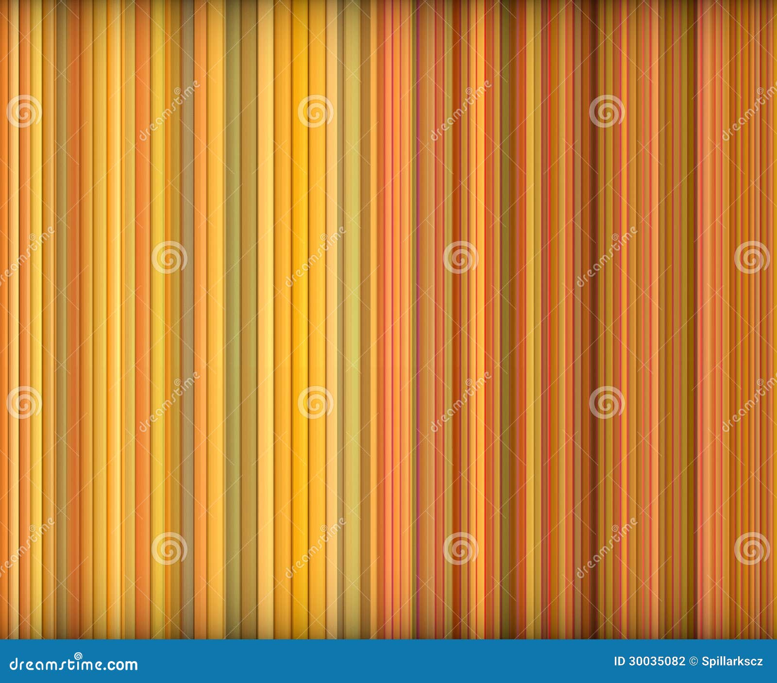 3d Abstract Orange Backdrop in Vertical Stripes Stock Illustration ...