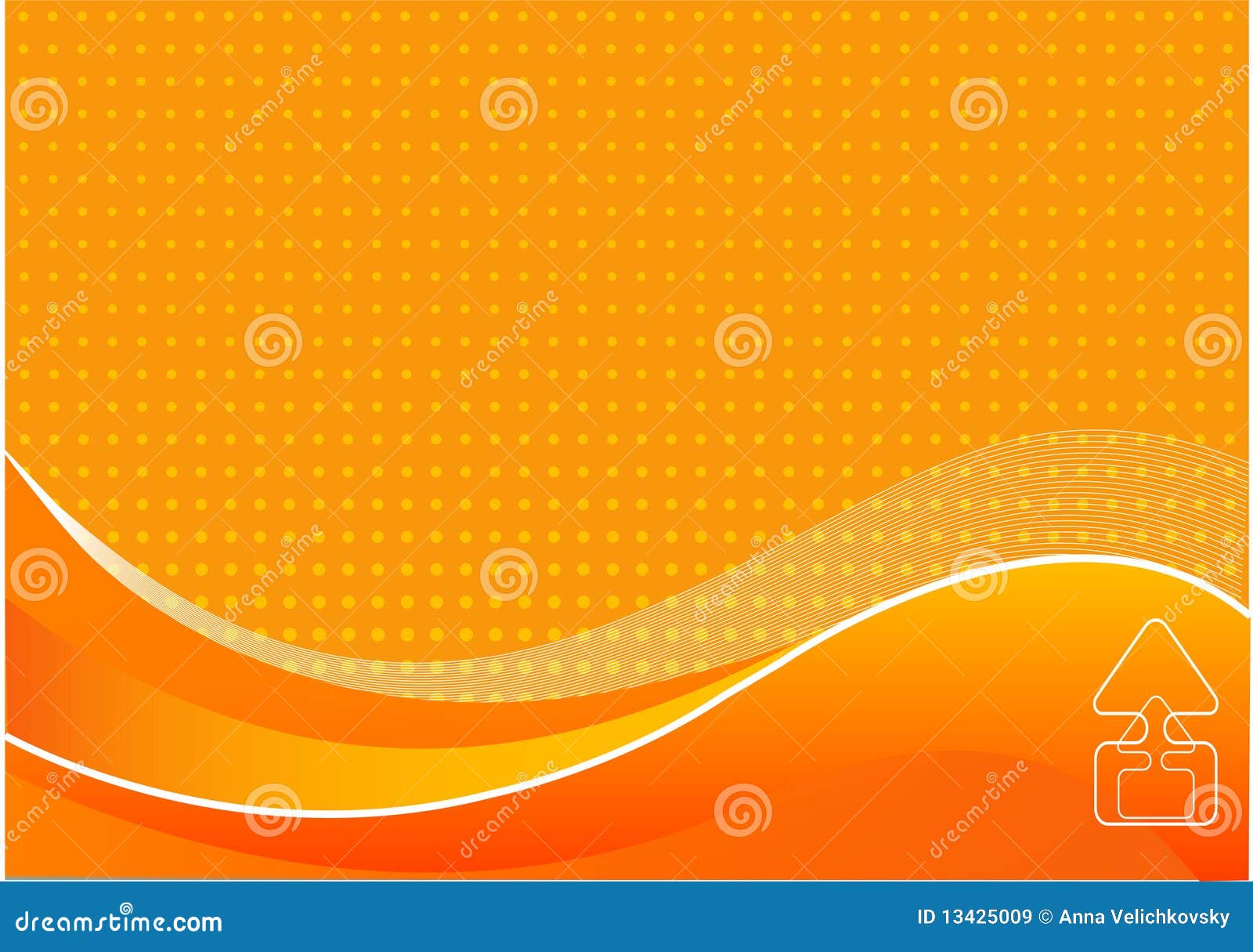 Abstract Orange Background Cartoon Vector | CartoonDealer.com #13425009