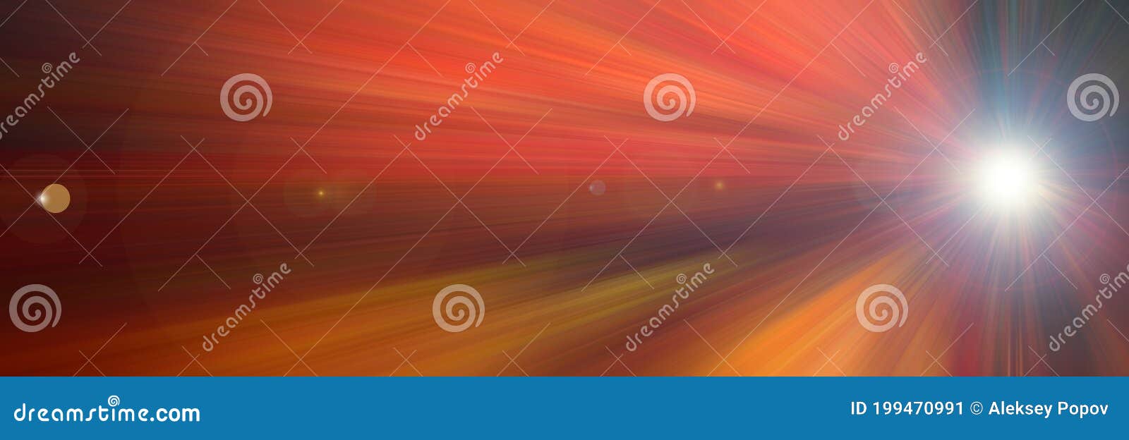 Abstract Orange Background. Bright Flash of Light Stock Illustration ...