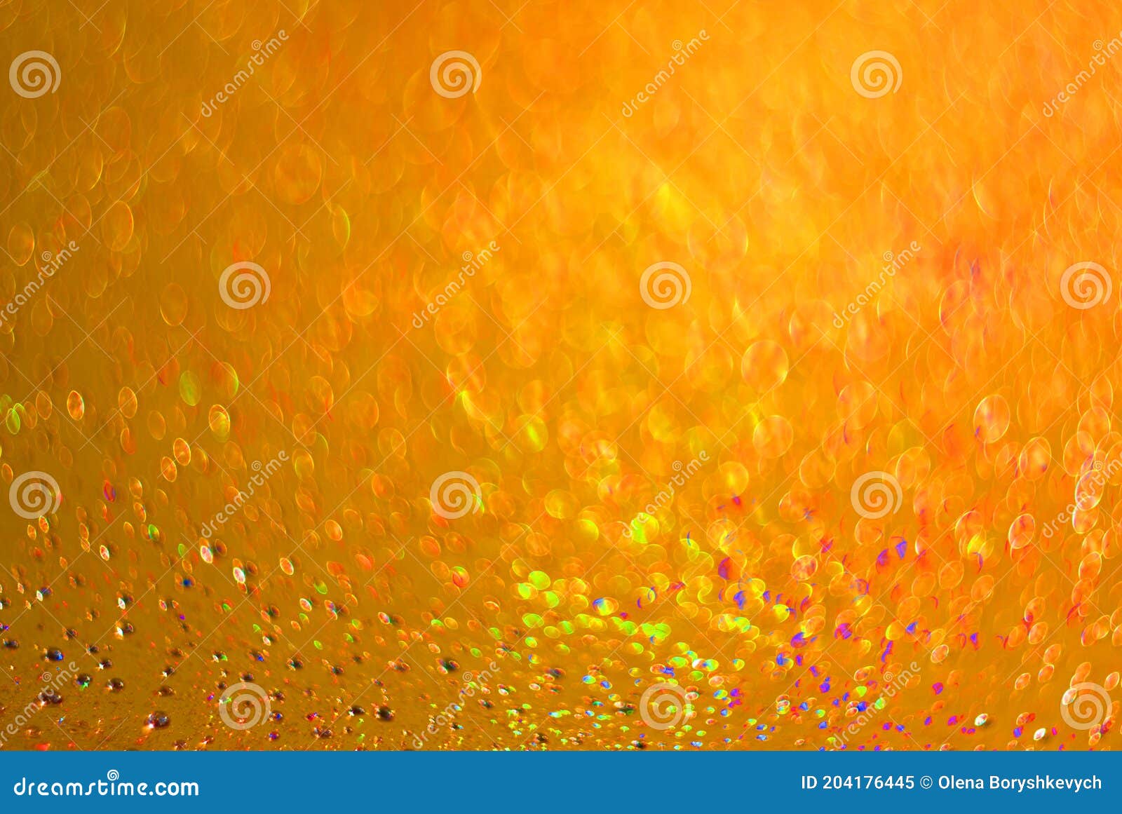 Abstract Orange Background with Bubbles Stock Illustration ...