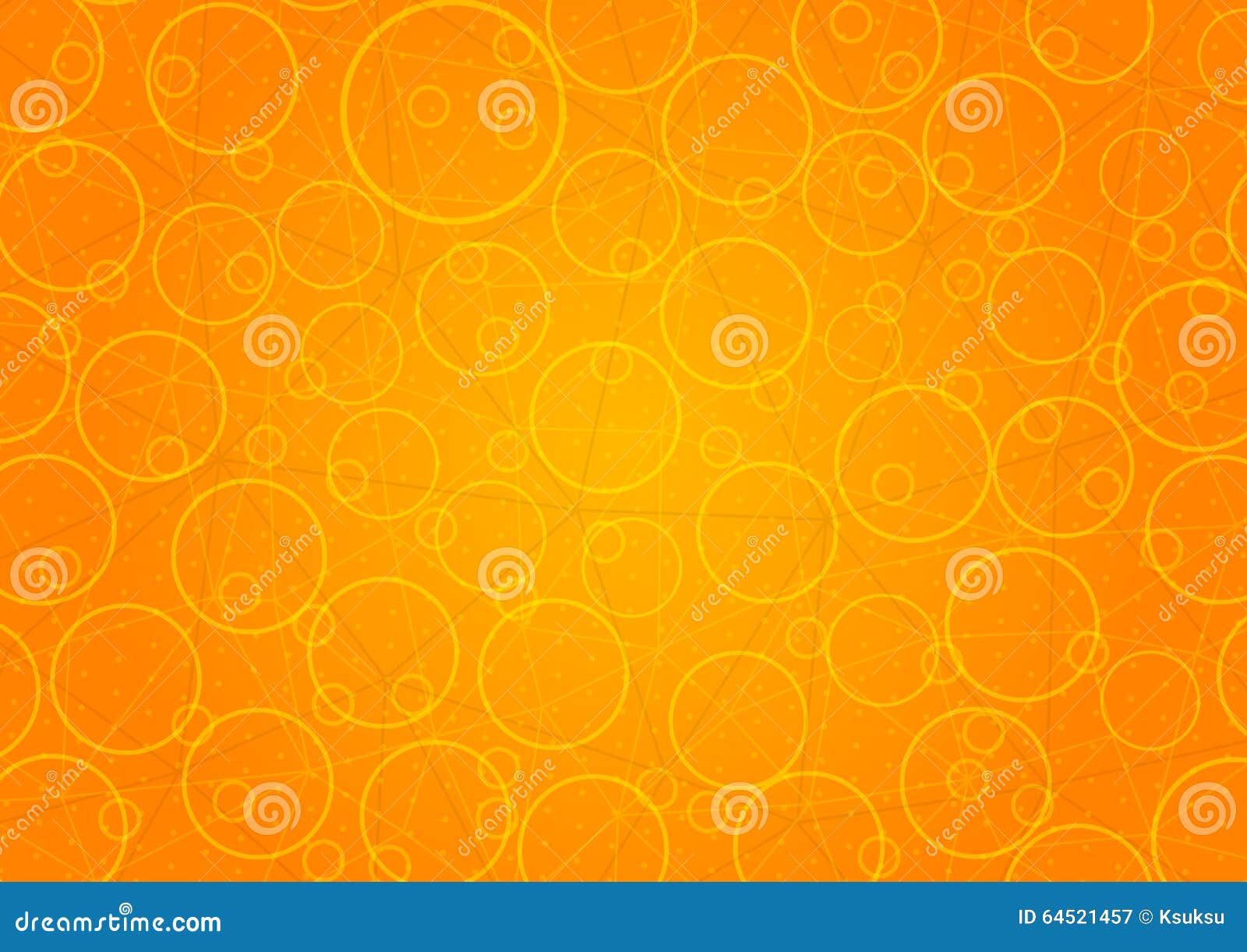 Abstract Orange Background with Circles Stock Vector - Illustration of ...