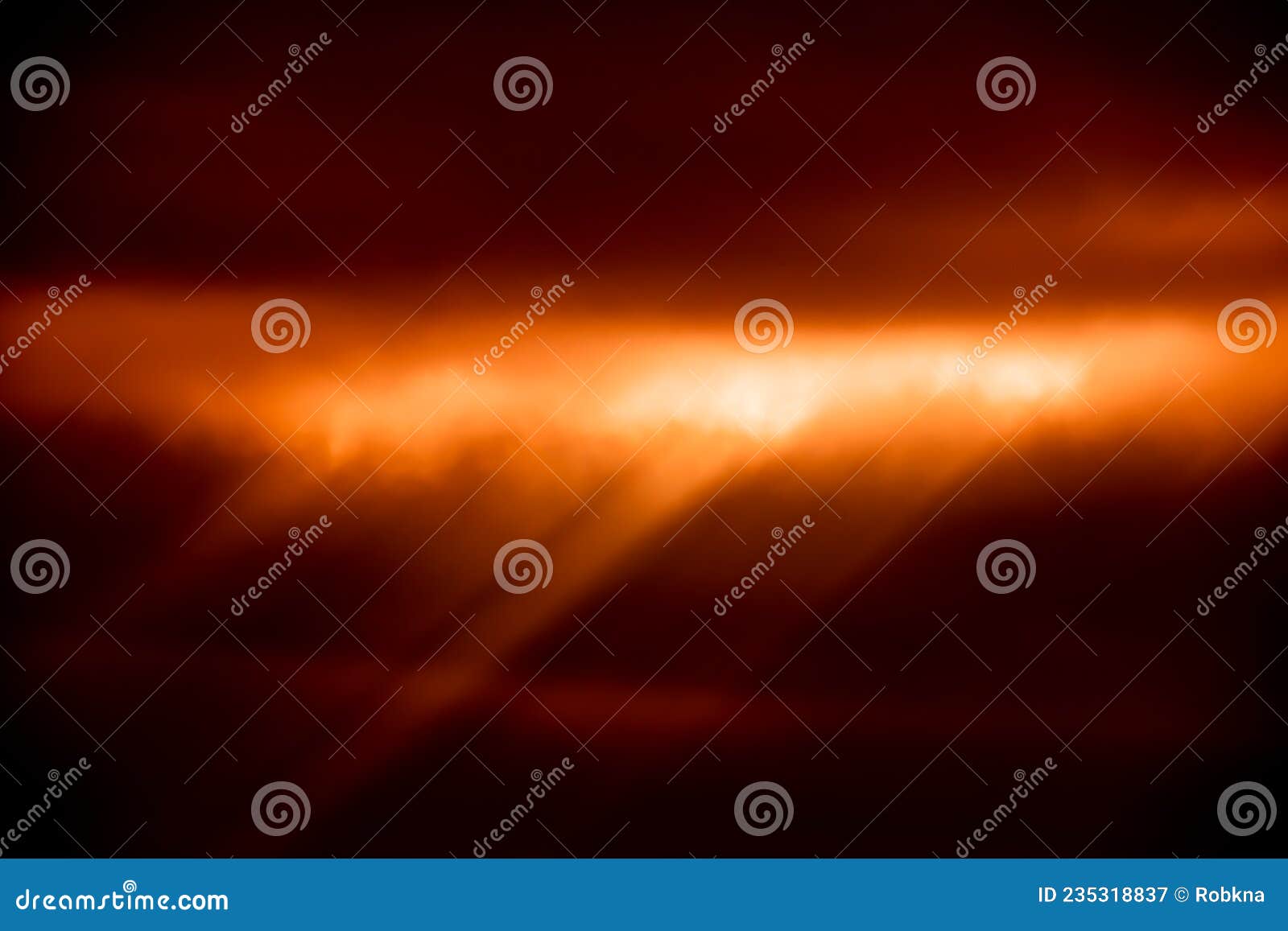 Abstract Orange Background with Cloud Texture and Sunrays Stock Image ...