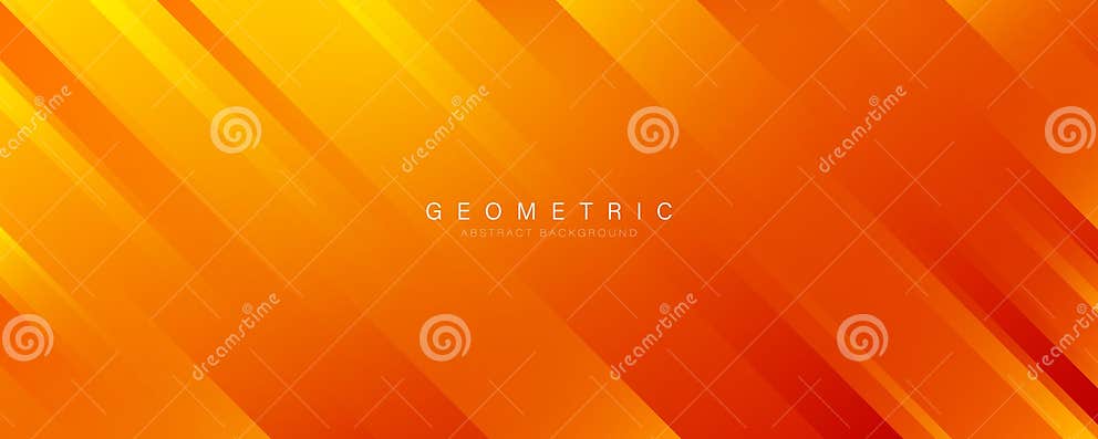 Abstract Orange Background with Diagonal Geometric Shape. Dynamic ...