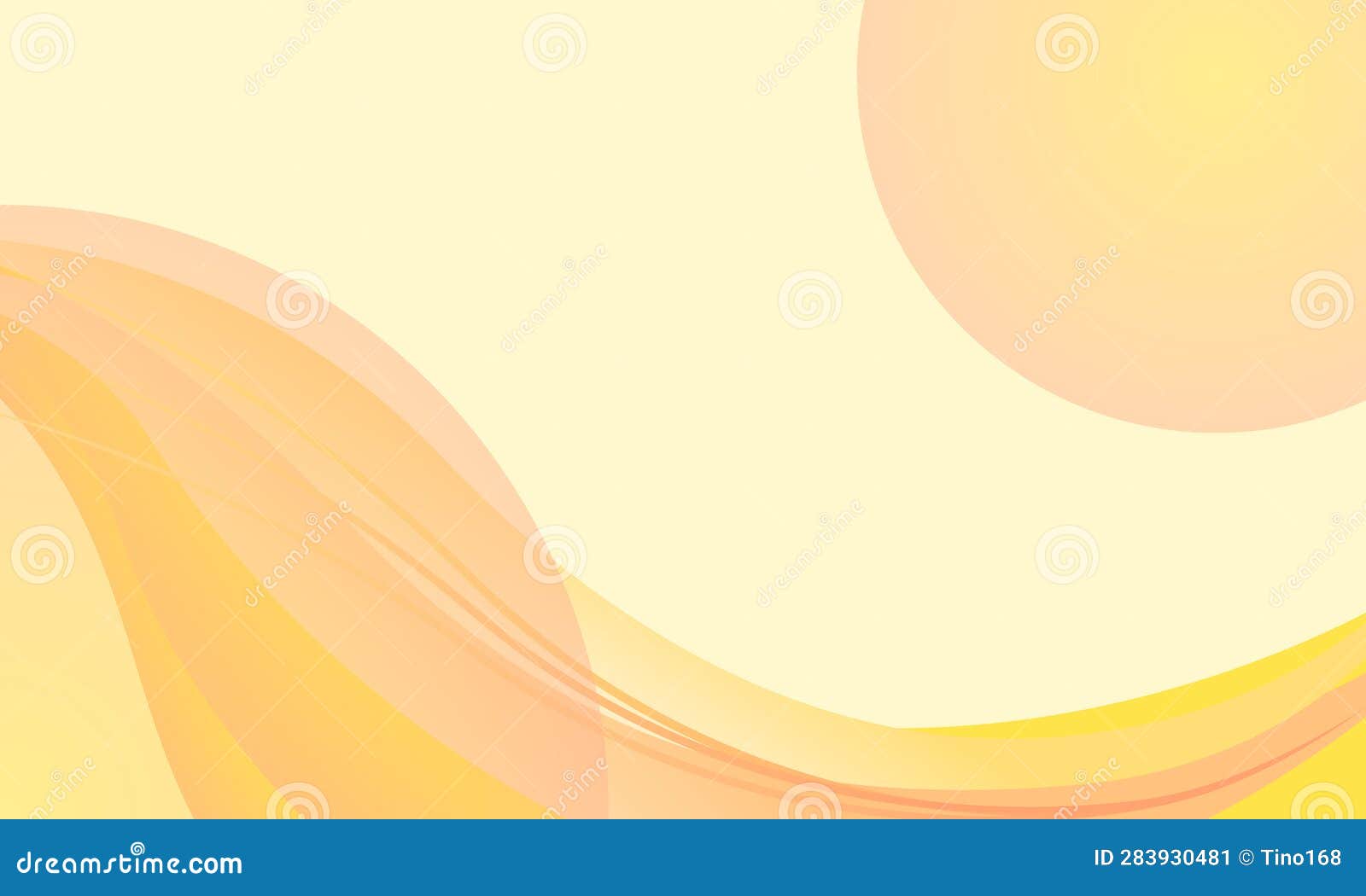 Abstract Orange Background with Soft Waves. Vector Illustration for ...