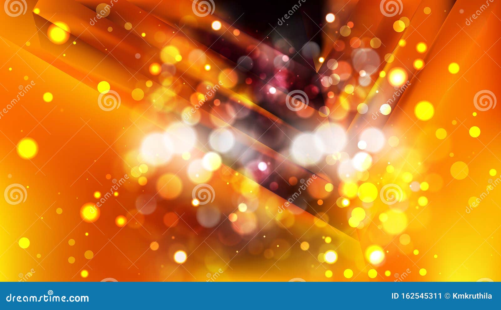 Abstract Orange and Black Bokeh Defocused Lights Background Vector ...