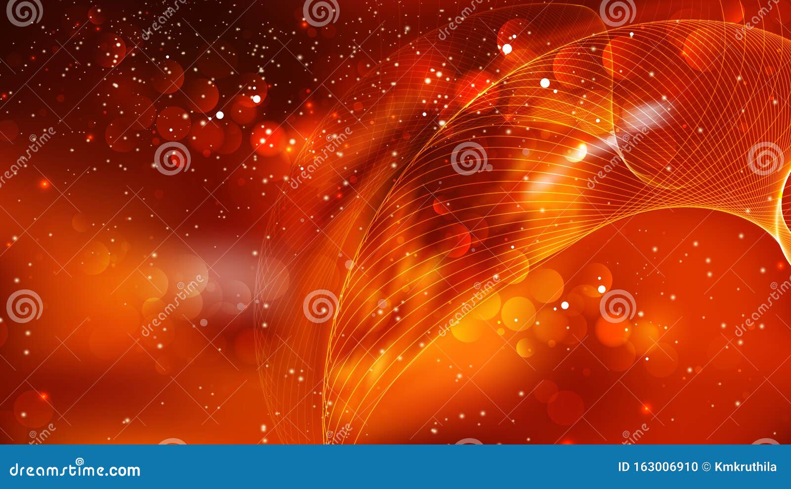 Abstract Orange and Black Defocused Background Design Stock Vector ...