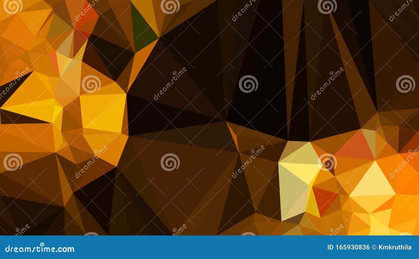 Abstract Orange and Black Polygon Triangle Background Vector Image ...