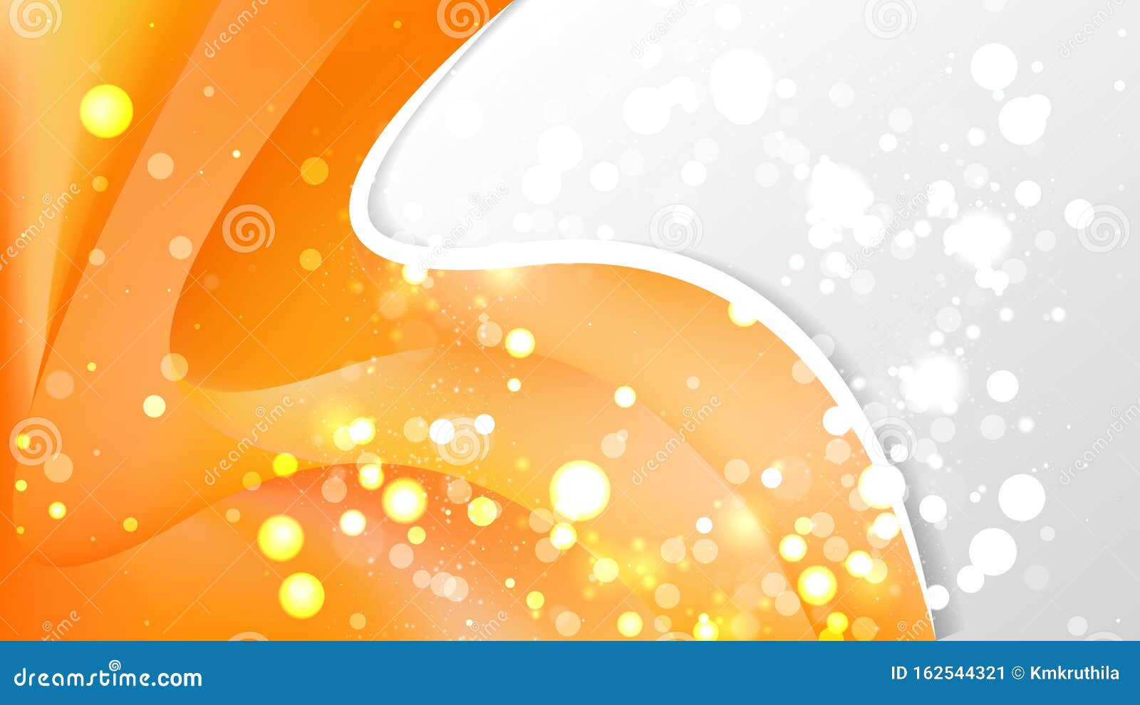 Abstract Orange Brochure Design Template Stock Vector - Illustration of ...