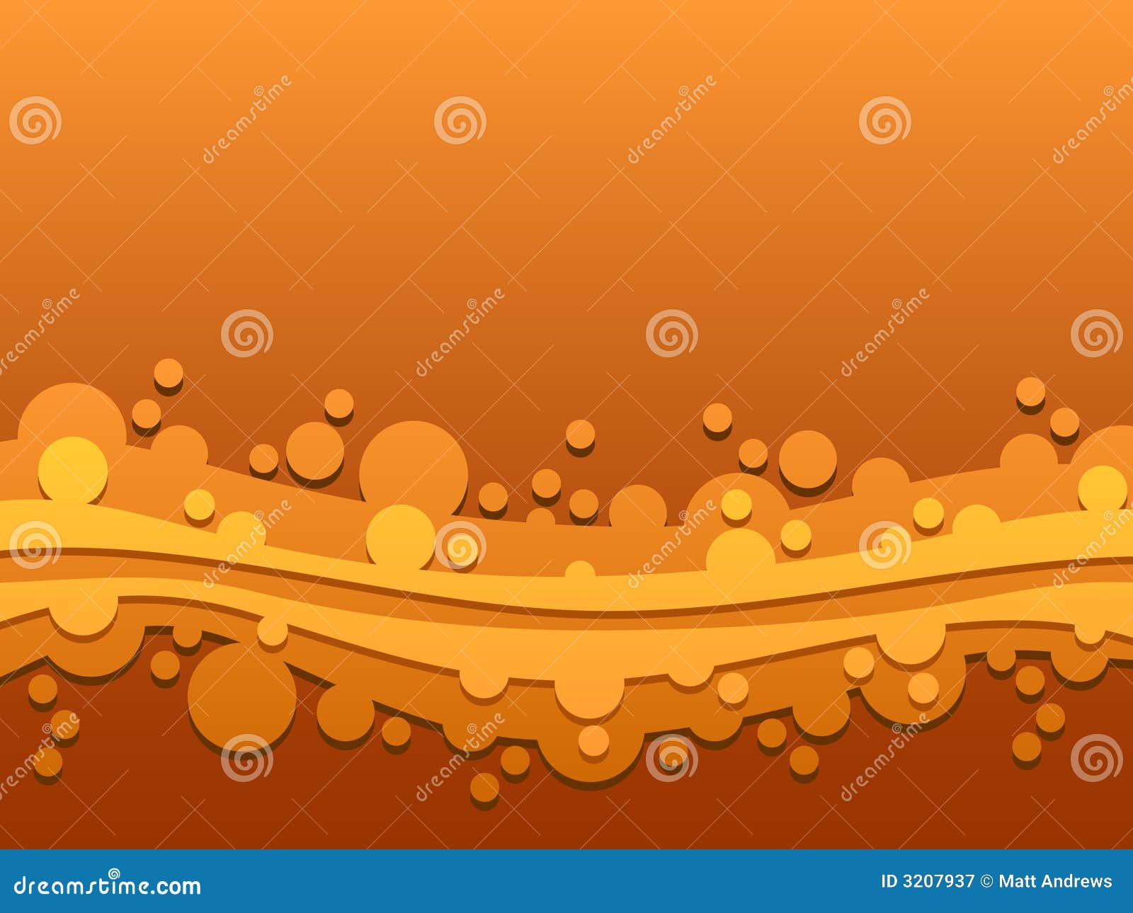 Abstract orange bubbles stock vector. Illustration of vector - 3207937