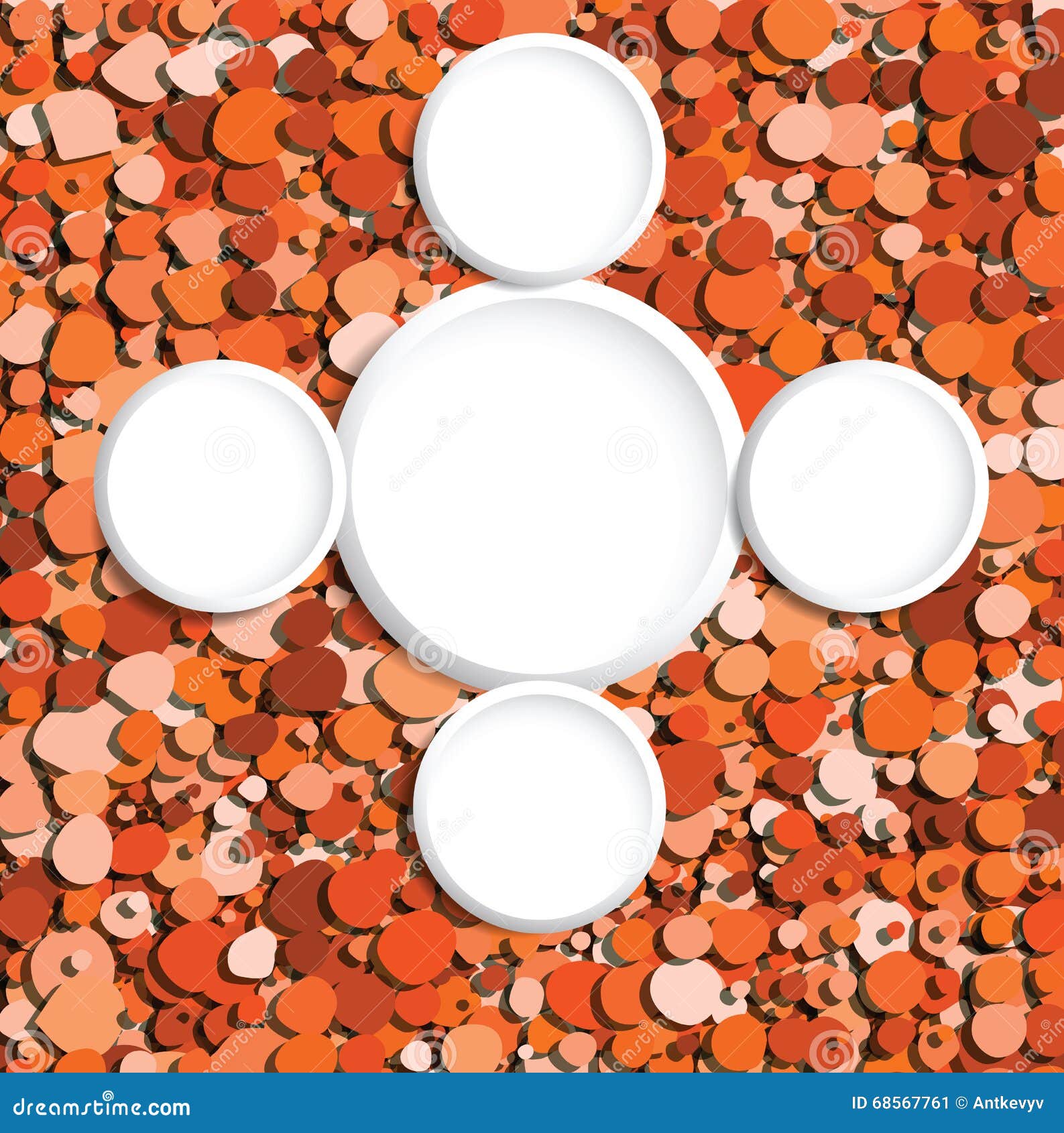 Abstract Orange Bubbles Vector Stock Vector - Illustration of bubbles ...
