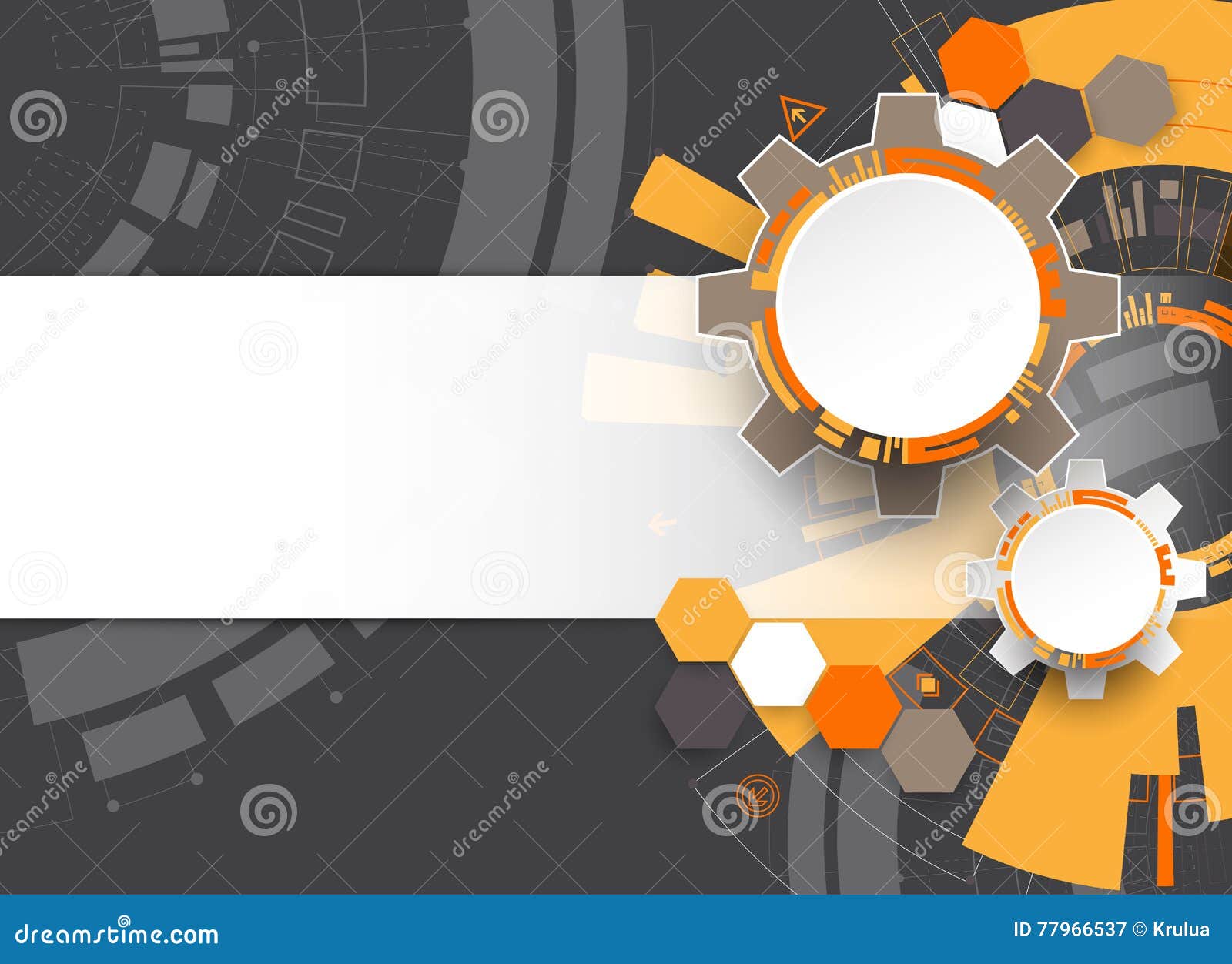 Abstract Orange Colored Technological Background with Various Te Stock ...