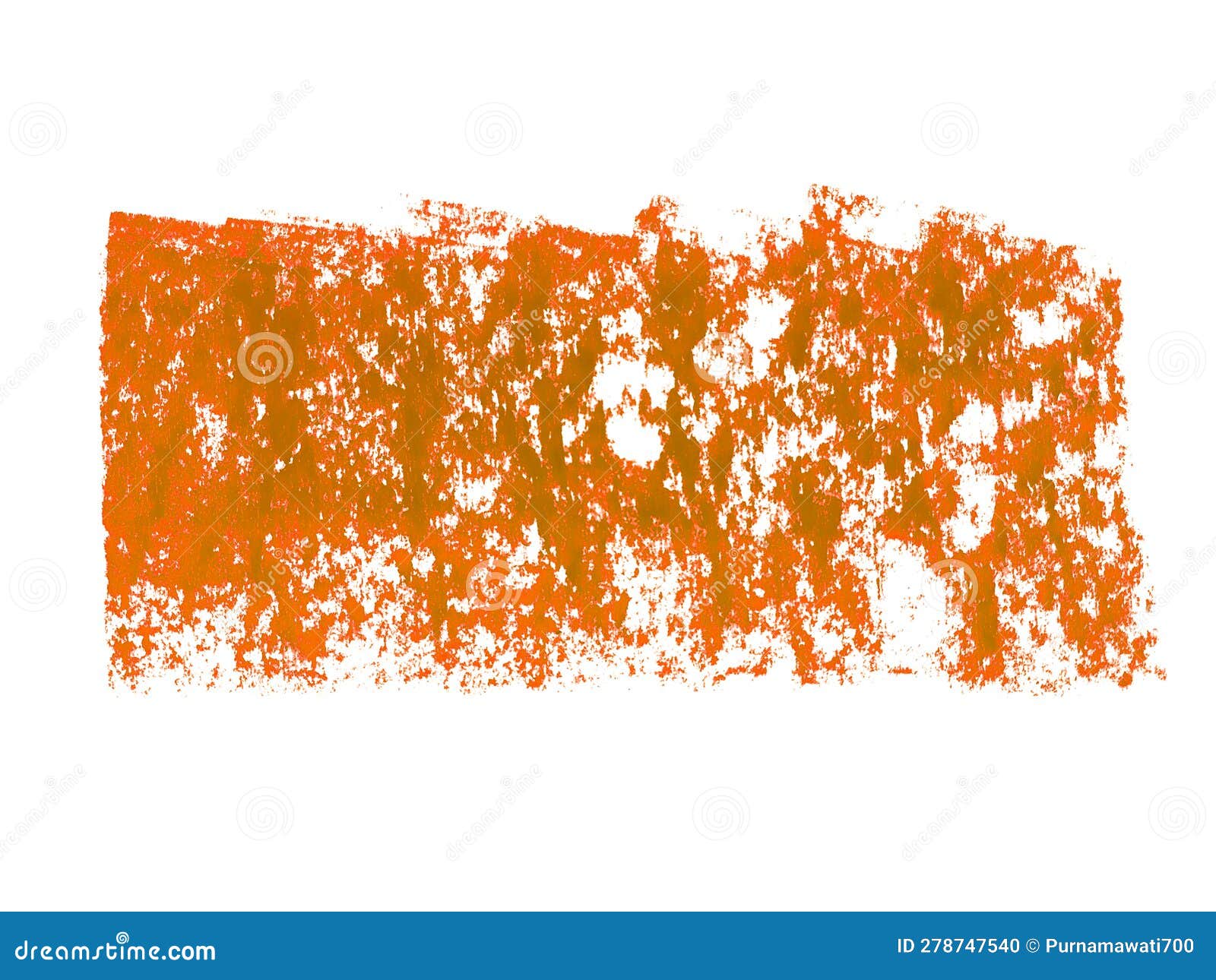 Abstract Orange Crayon on White Background. Purple Crayon Scribble ...