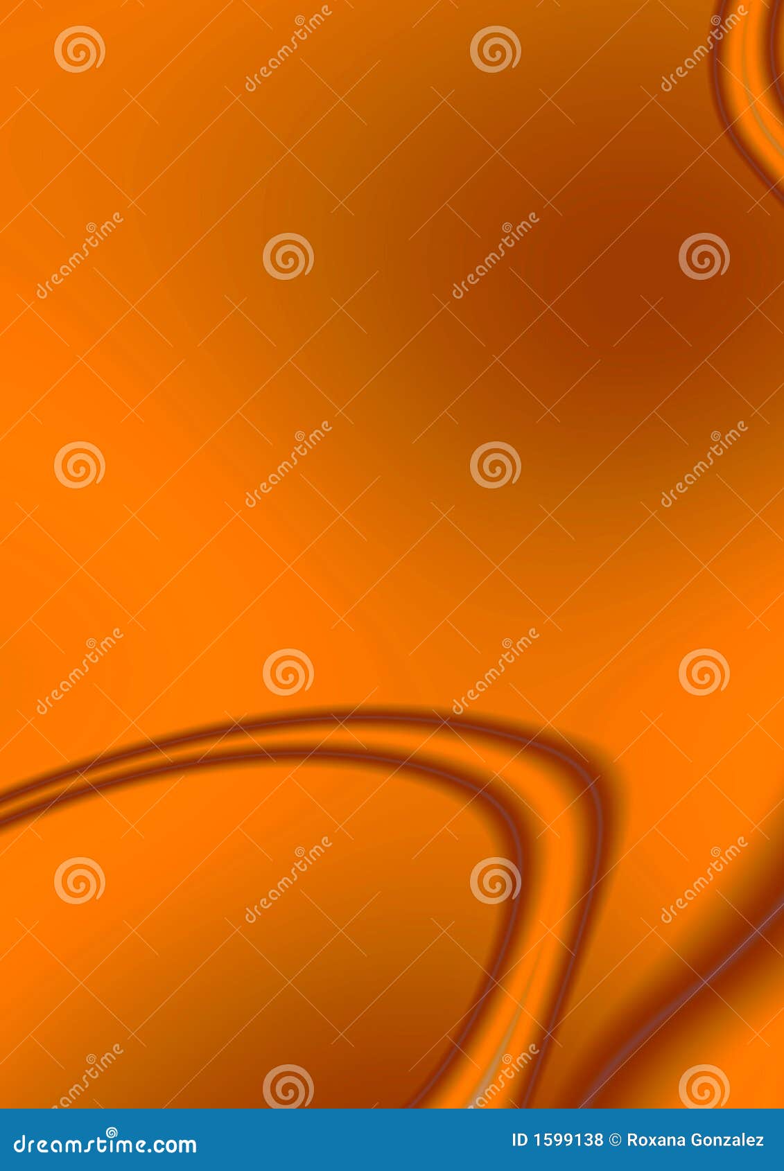 Abstract orange curves stock illustration. Illustration of essential ...