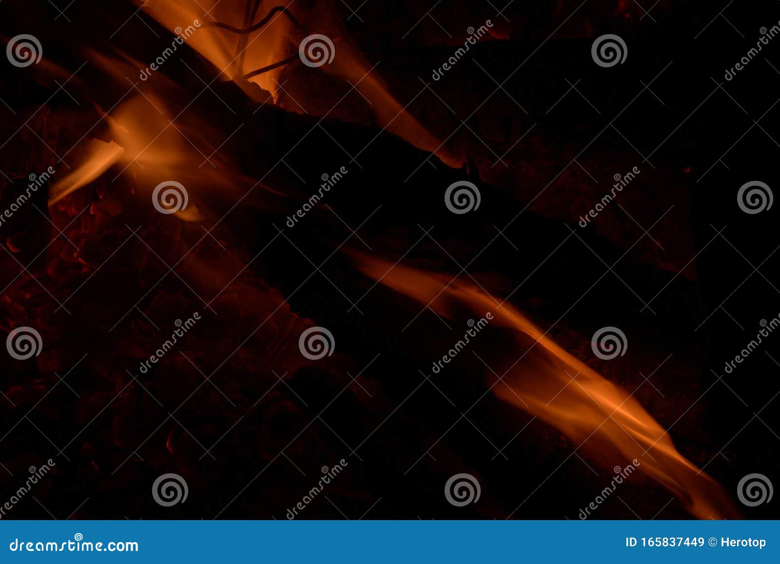 Abstract Background of Burning Flame, Dark Brown Background Stock Image ...