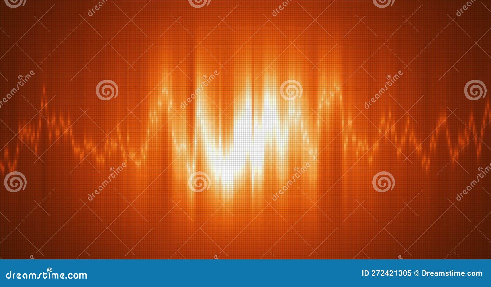 Abstract Orange Energy Equalizer from Particles and Dots Abstract Stock ...