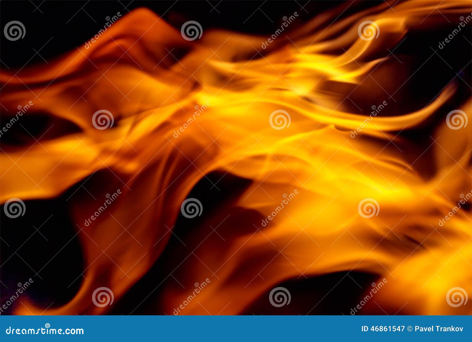 Abstract Orange Fiery Wave Background. Stock Image - Image of smooth ...