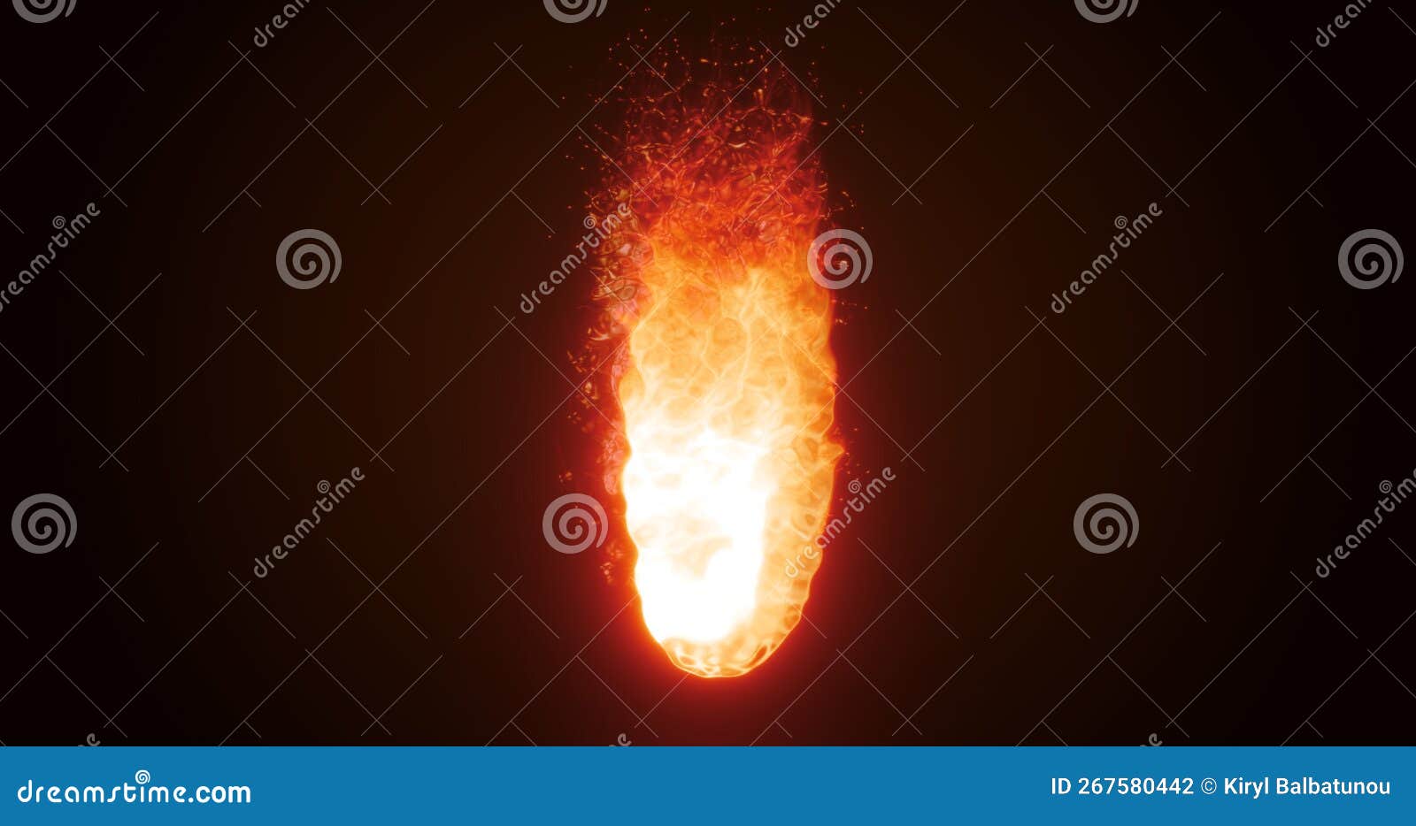 Abstract Orange Flame, Bonfire Glowing with Bright Fire on a Dark ...
