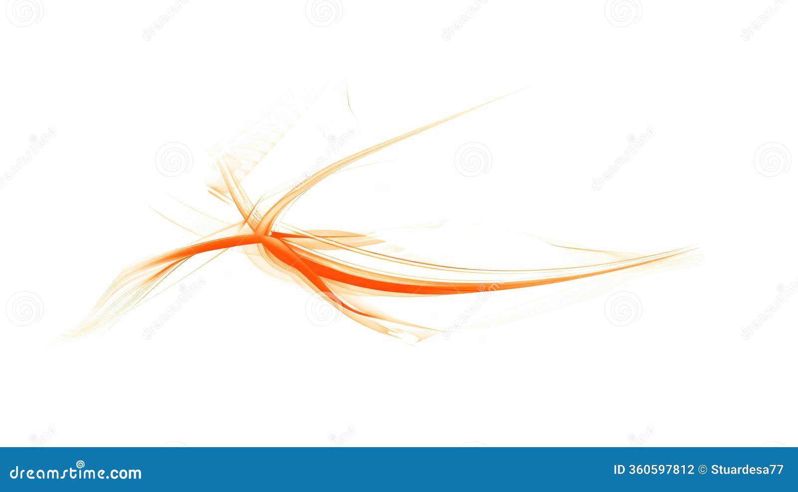 Abstract Orange Flow with Dynamic Curves Stock Photo - Image of ...