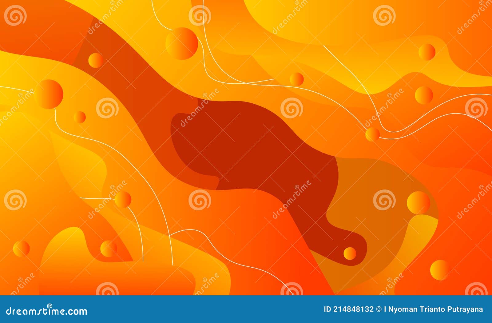 Abstract Orange Fluid Background. Stock Vector - Illustration of ...
