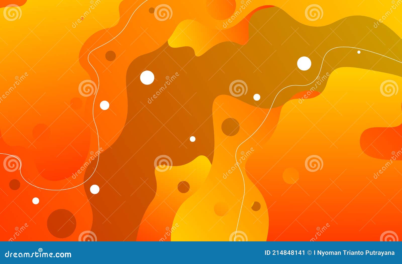 Abstract Orange Fluid Background. Stock Vector - Illustration of banner ...